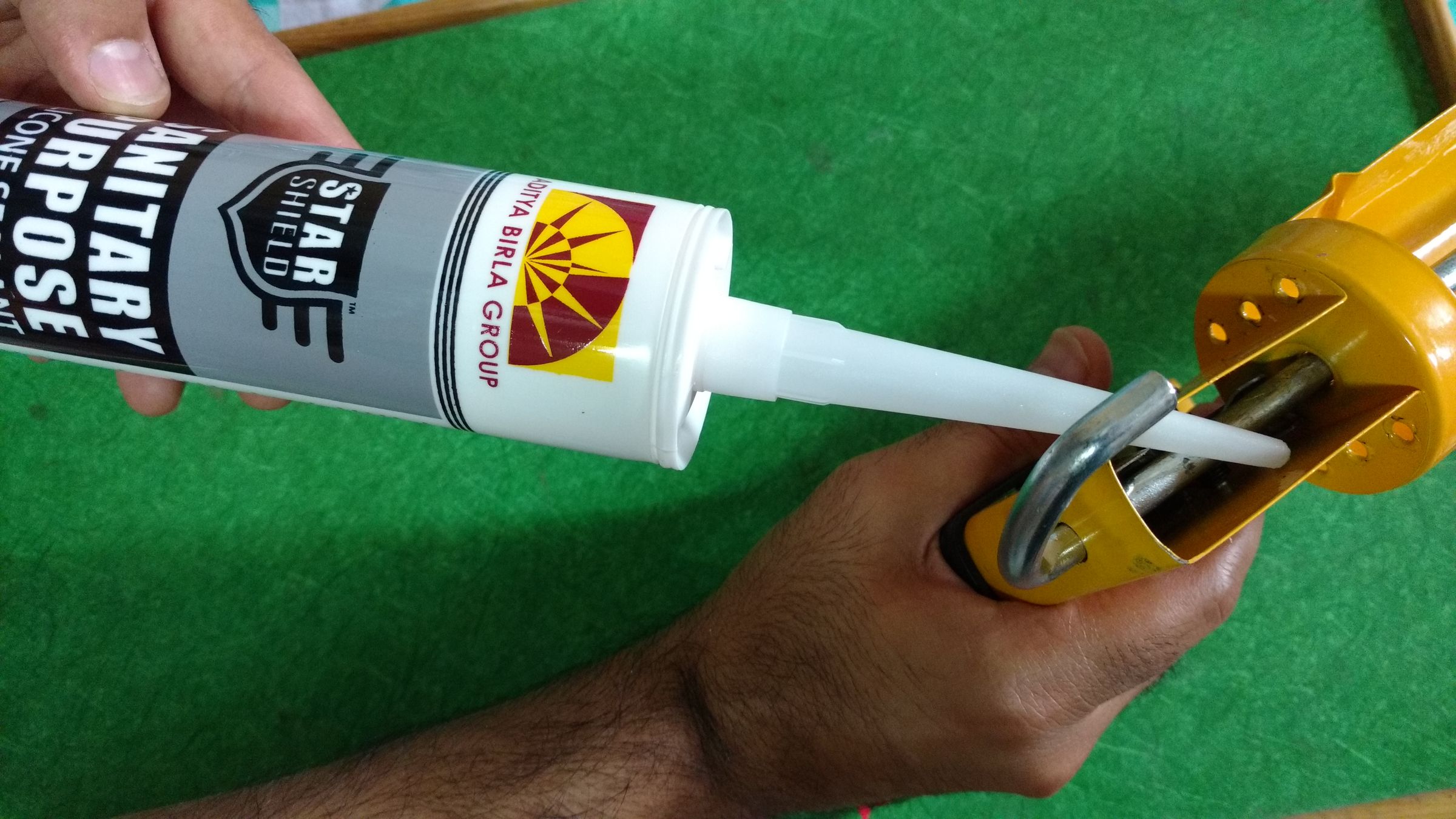 How to Apply Silicone Sealant in Bathrooms, Toilets and Kitchens. : 7 ...