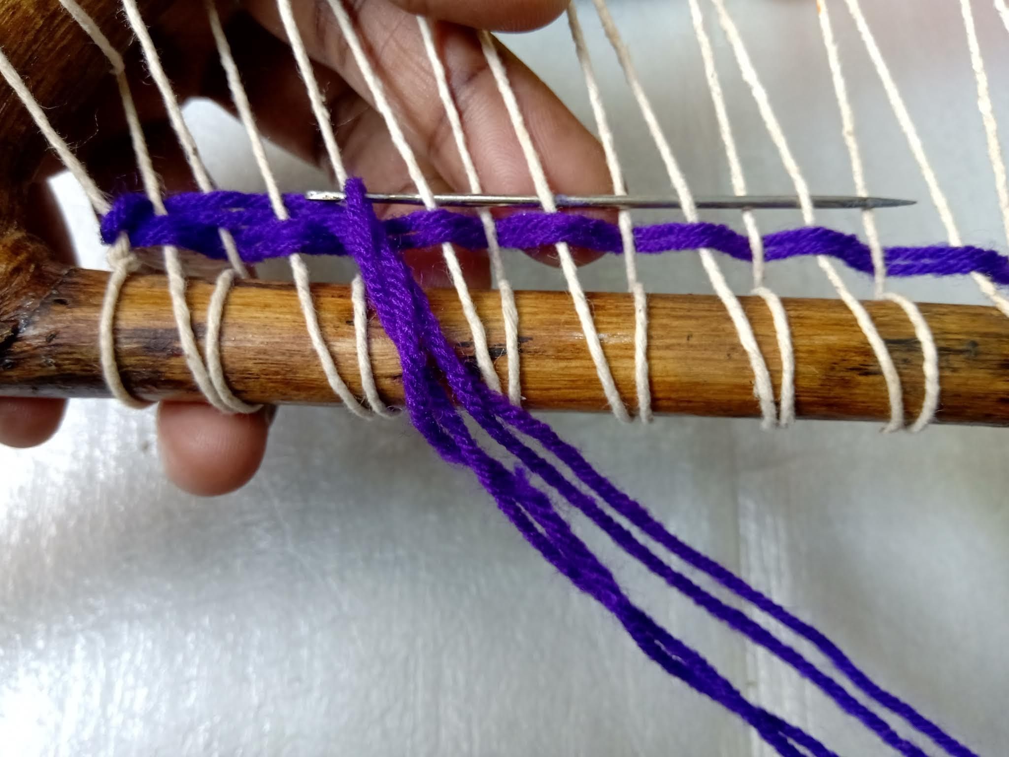 Wood & Yarn (Full & Partial Branch Weaving, Tiny Birds) - Home Decor ...