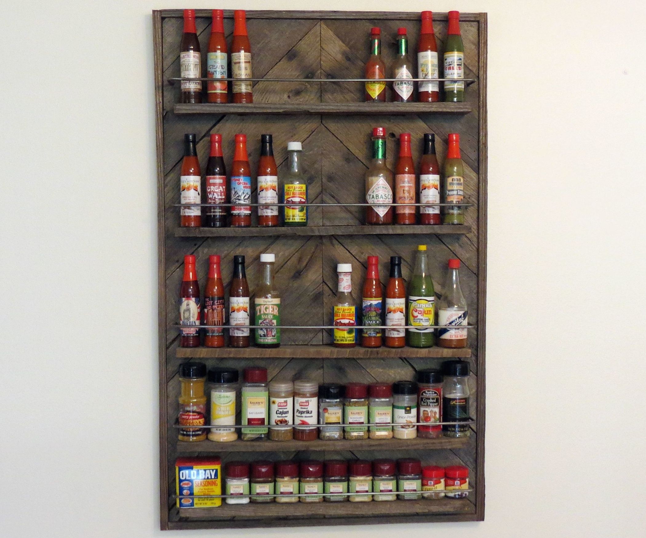 Spice & Hot Sauce Rack From a Pallet : 9 Steps (with Pictures ...