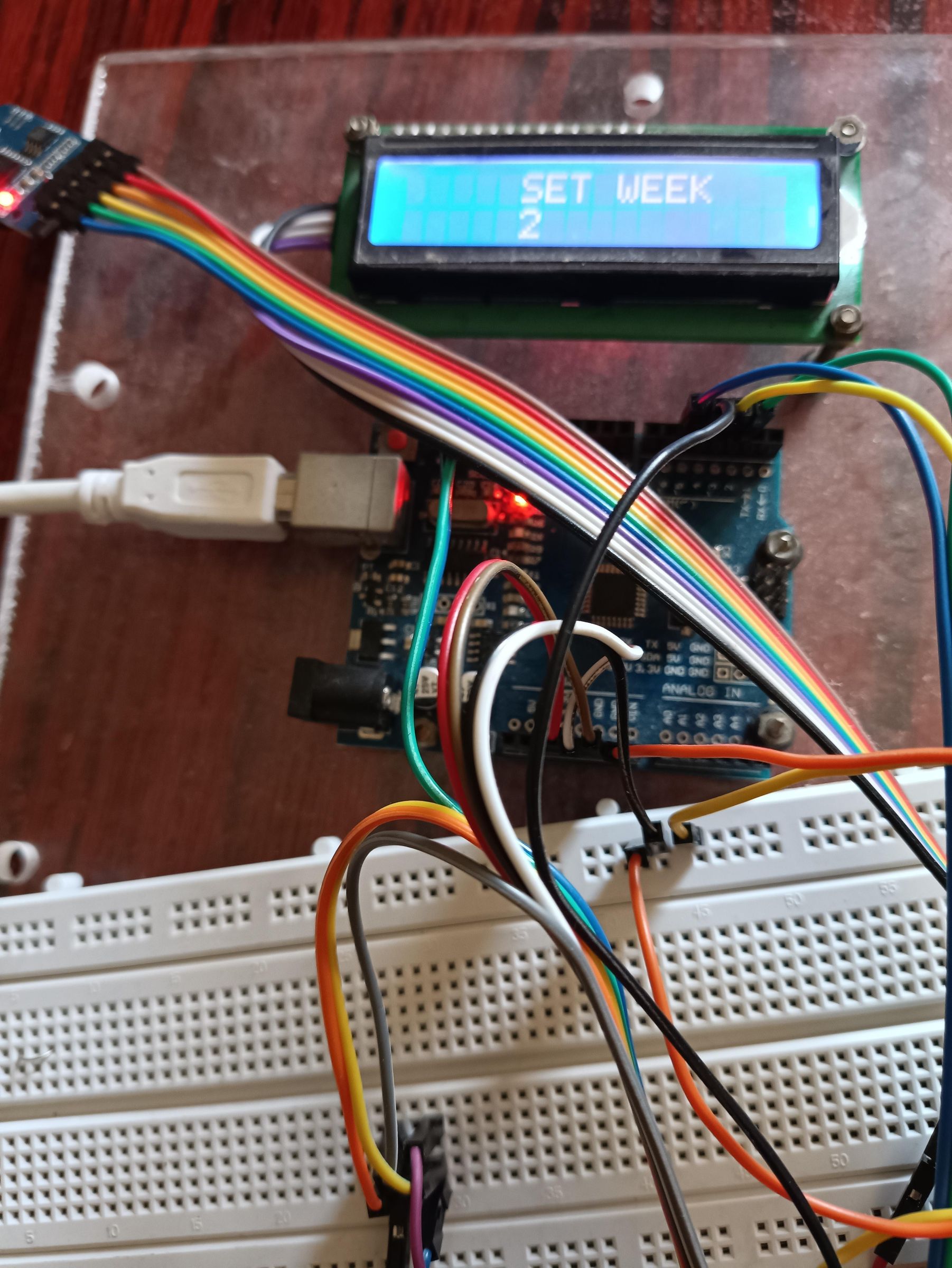 Arduino Uno Based Digital Clock, Calendar Cum Temperature Indicator ...