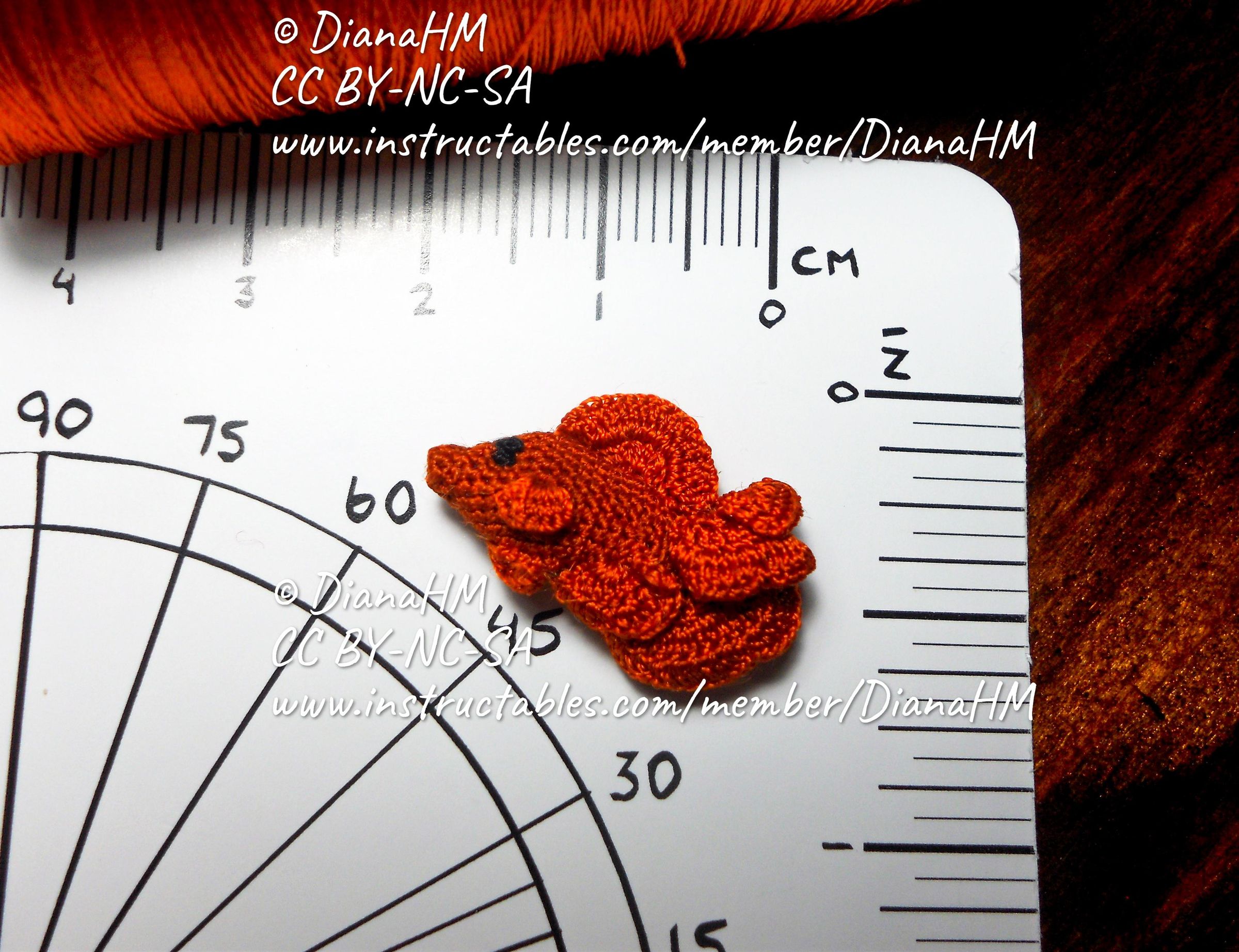 HOW TO MAKE a VERY THIN HOOK AND CROCHET a TINY BETTA FISH : 10 Steps ...