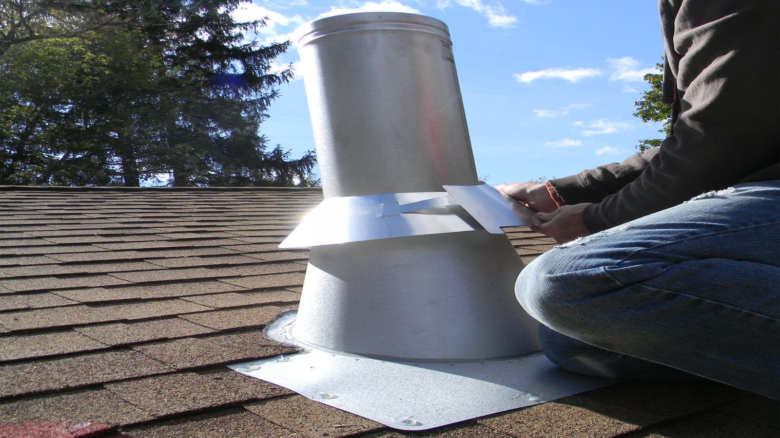 Chimney Pipe Installation for Wood Stove Through a Flat Ceiling : 8 ...