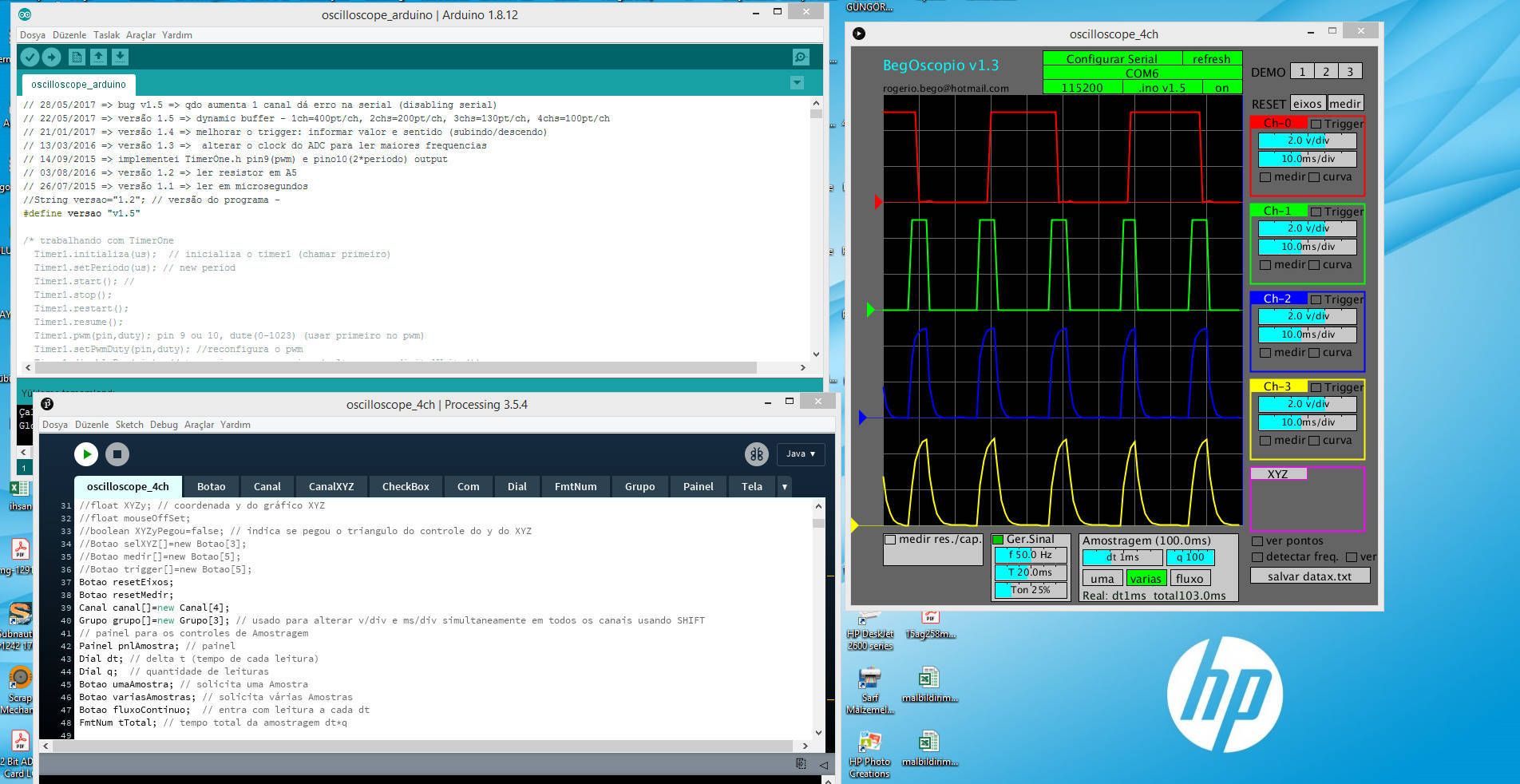Oscilloscope Arduino-Processing : 14 Steps - Instructables