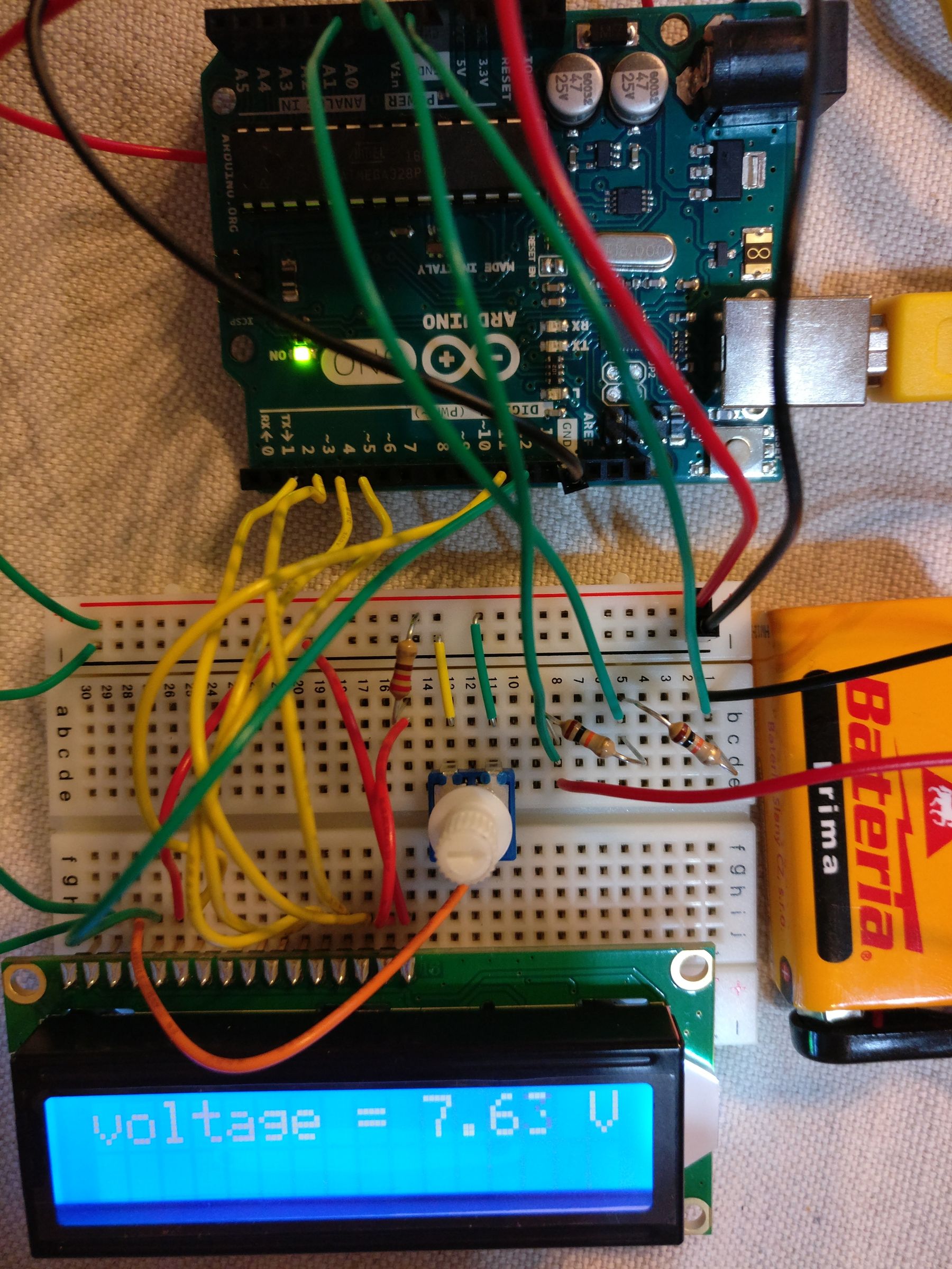 Arduino Battery Voltage Indicator : 5 Steps (with Pictures) - Instructables
