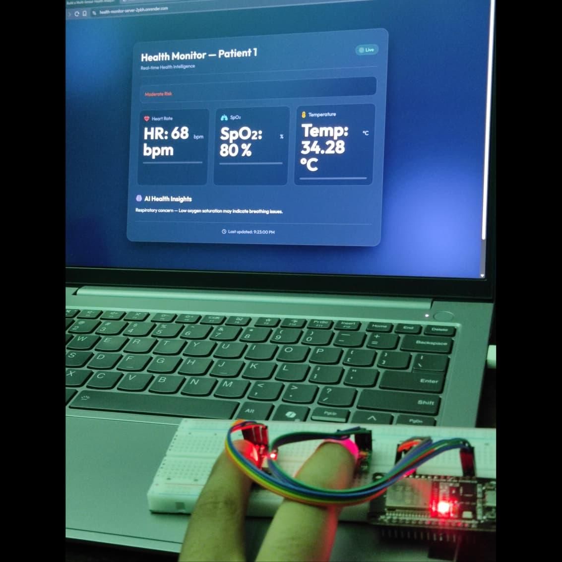 Build a Multi-Sensor Health Analyzer With ESP32 (Temp + SpO2 + Heart ...