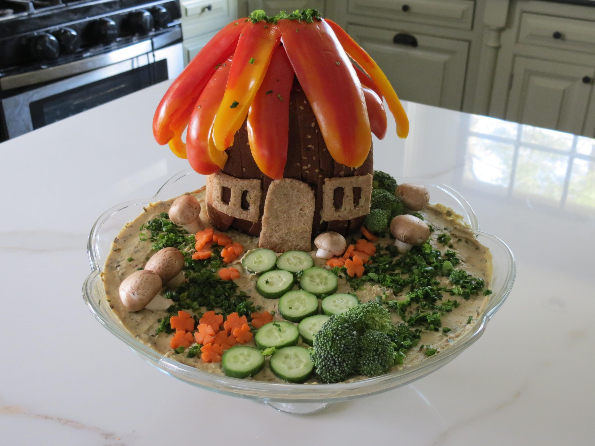 Edible Fairy Garden Hummus Platter : 7 Steps (with Pictures ...