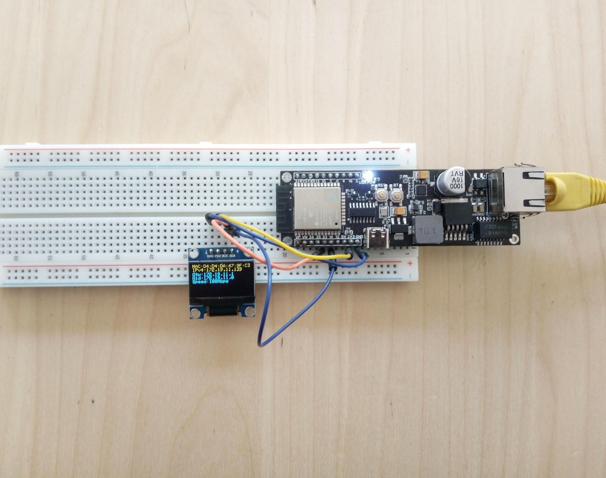 Esp32-Stick+Oled Display: Displaying Connected Network Characteristics ...
