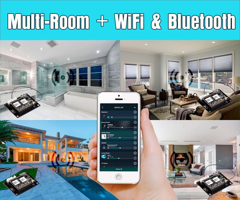 DIY Multi-Room WiFi + Bluetooth Audio System | Hi-Fi : 7 Steps ...