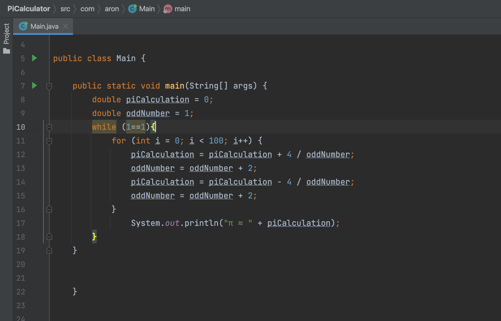 Calculate Pi in Java! : 12 Steps - Instructables