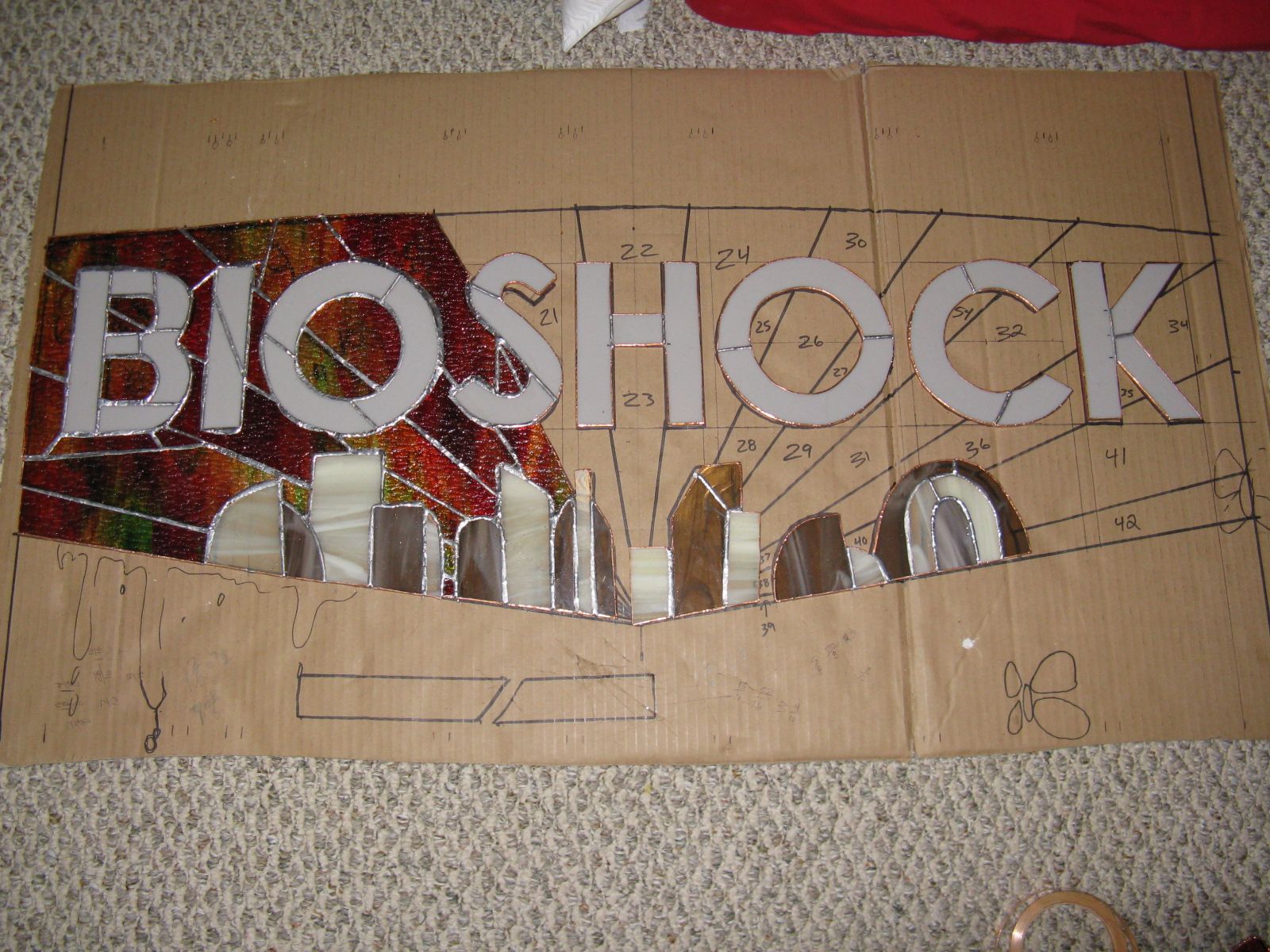 Bioshock Stained Glass Logo : 13 Steps (with Pictures) - Instructables