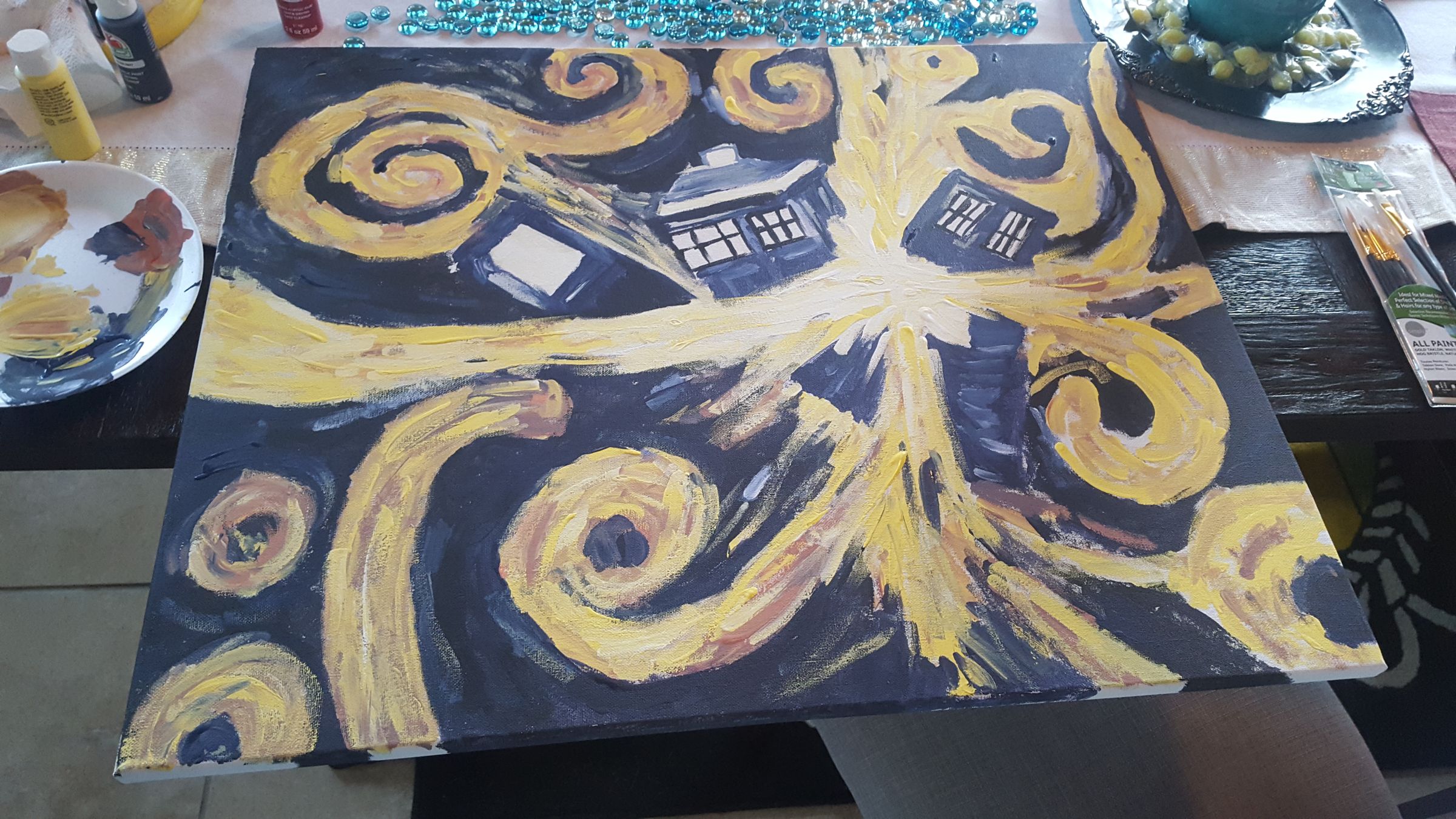 Dr Who Tardis Exploding Wallpaper