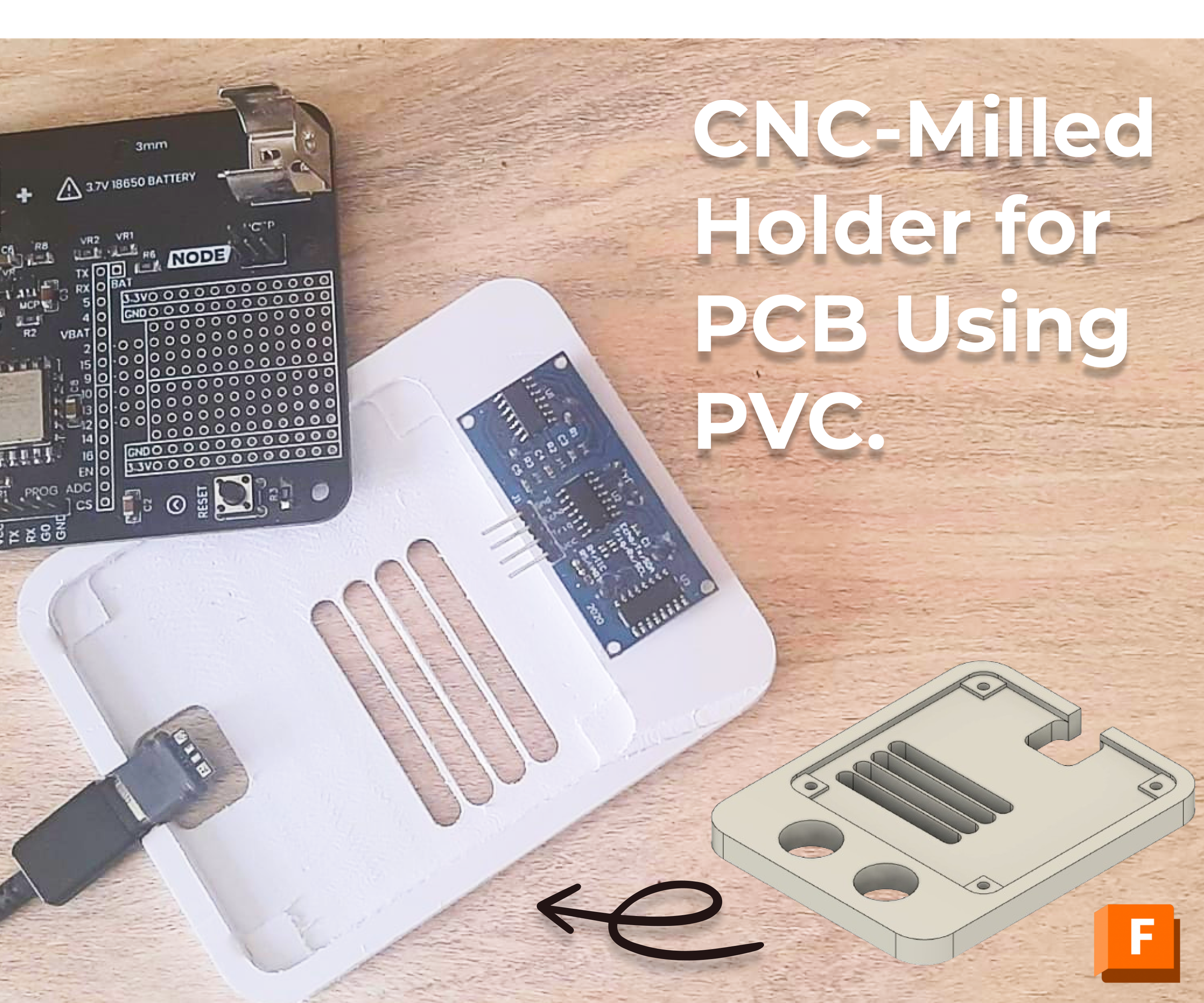 CNC-Milled Holder for PCB Using PVC. : 5 Steps (with Pictures ...