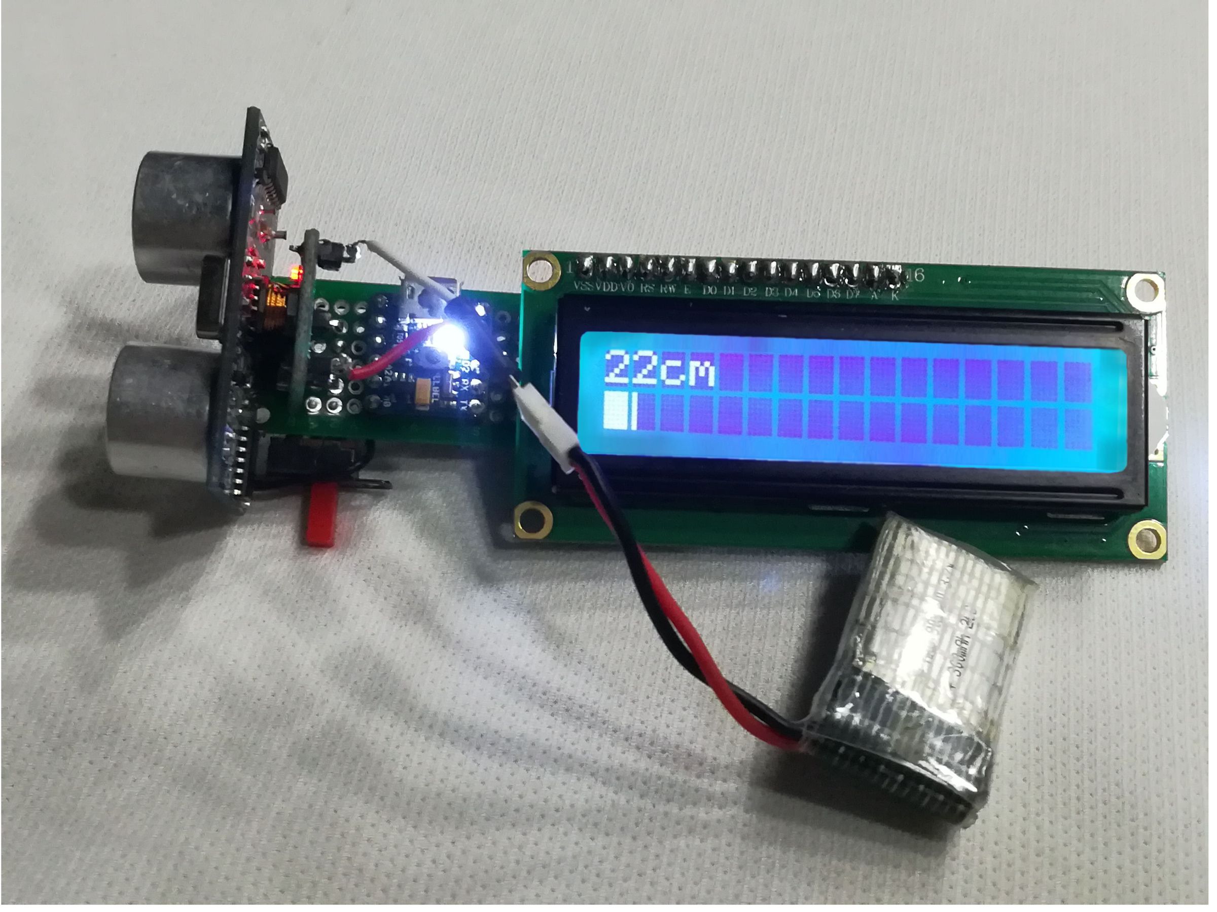 Portable Distance Measuring Device With Arduino! : 9 Steps (with ...