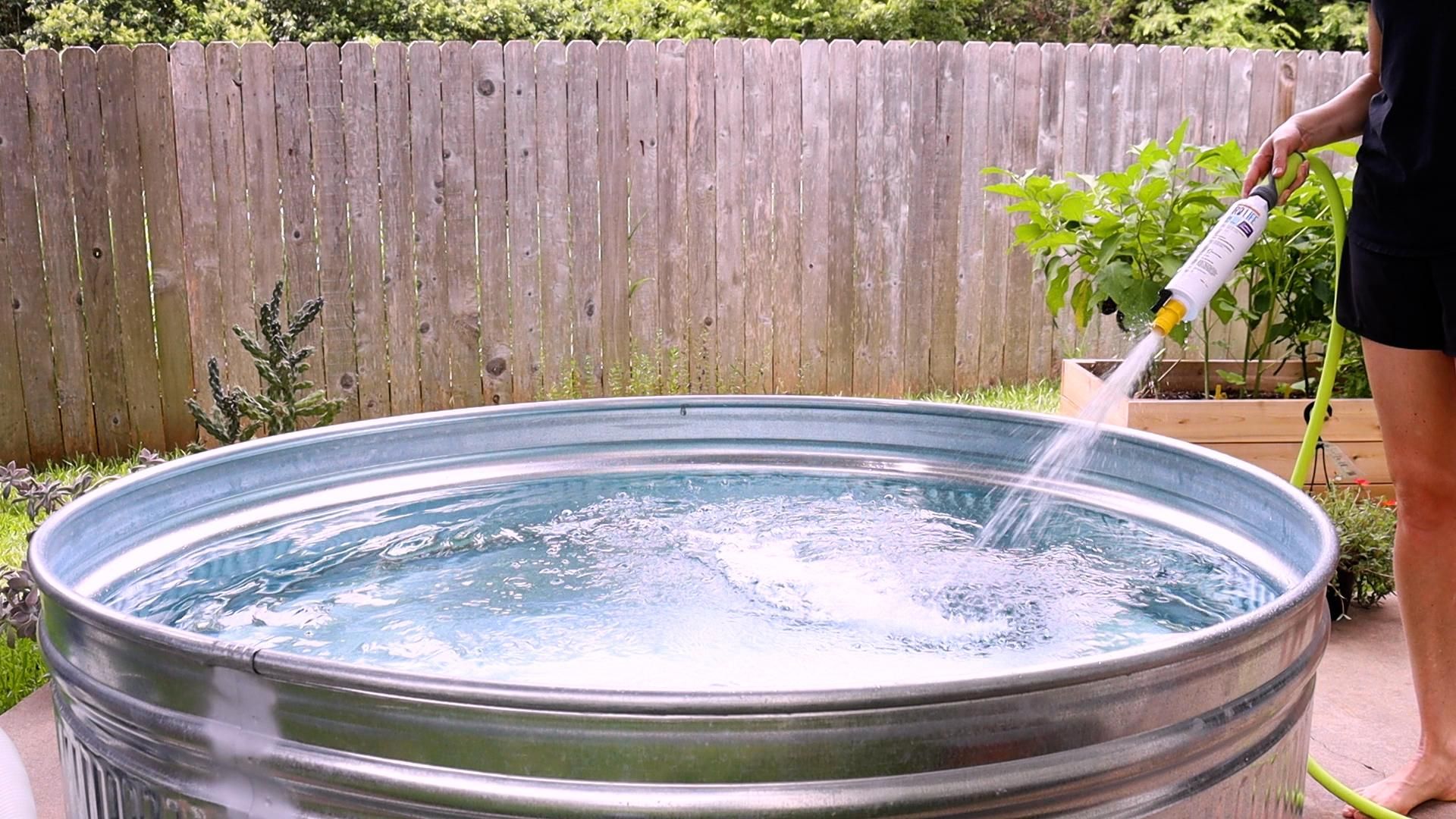 How to Make a Stock Tank Pool! Easy DIY Backyard Pool : 9 Steps (with ...
