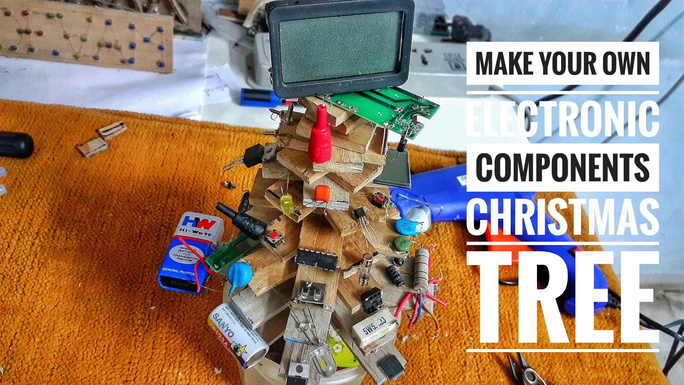 ELECTRONIC COMPONENTS BASED CHRISTMAS TREE : 8 Steps - Instructables