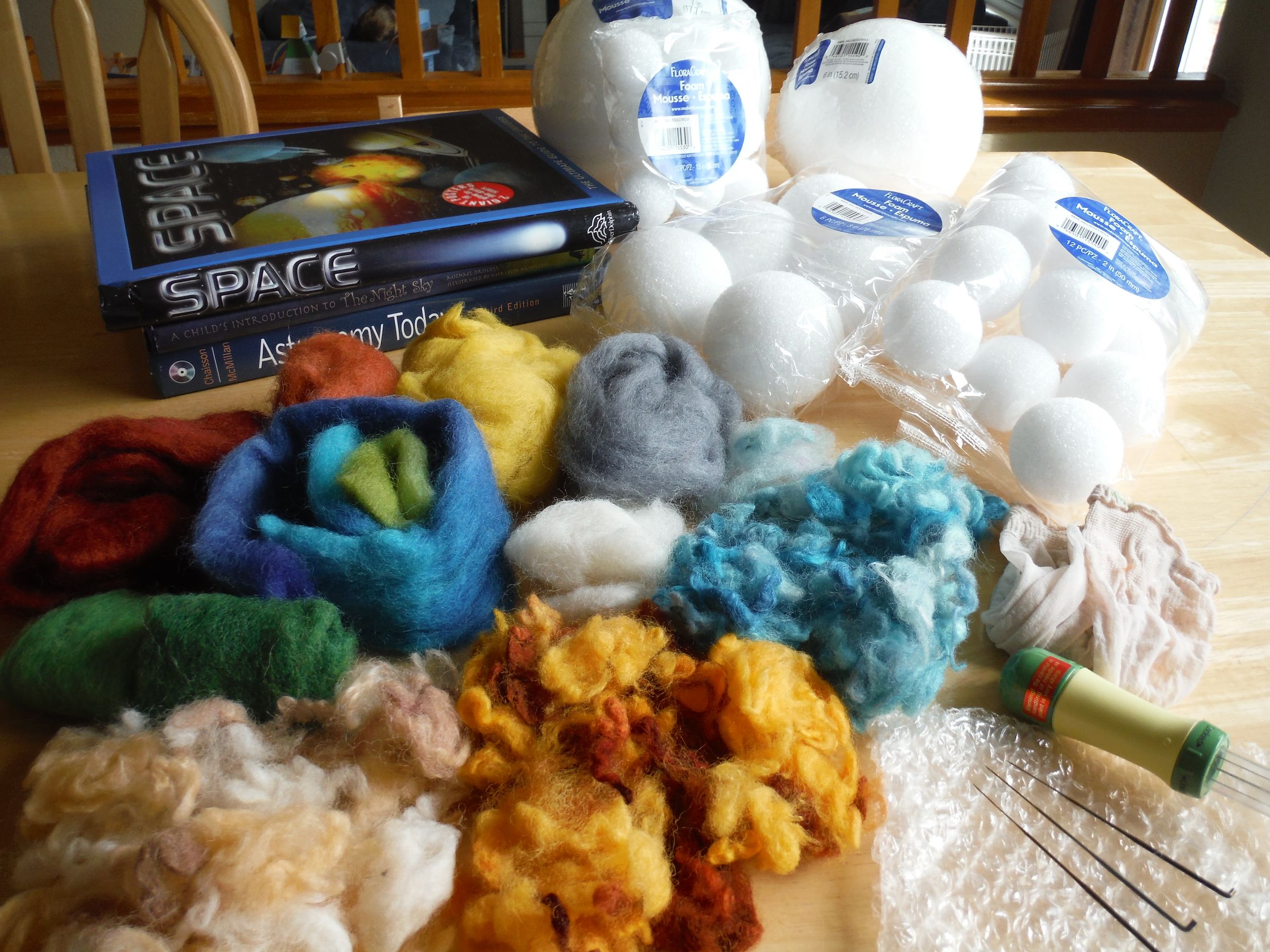 Knit Solar System Baby Mobile