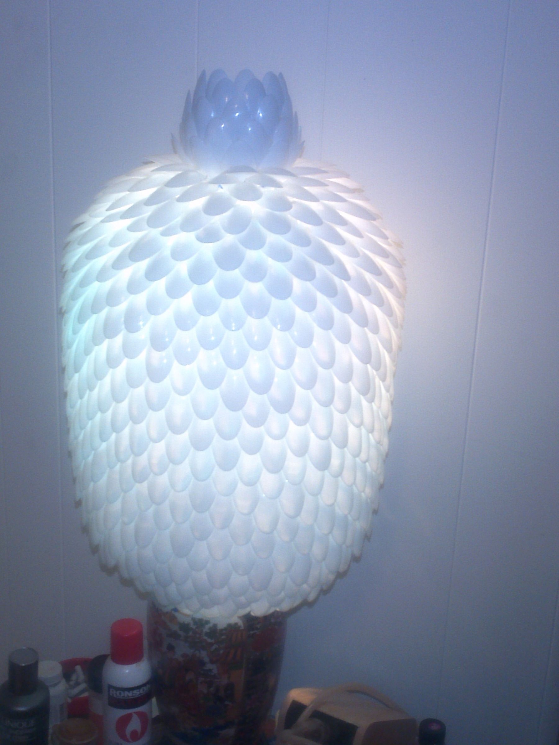 Plastic Spoon Pendant Light - Instructables