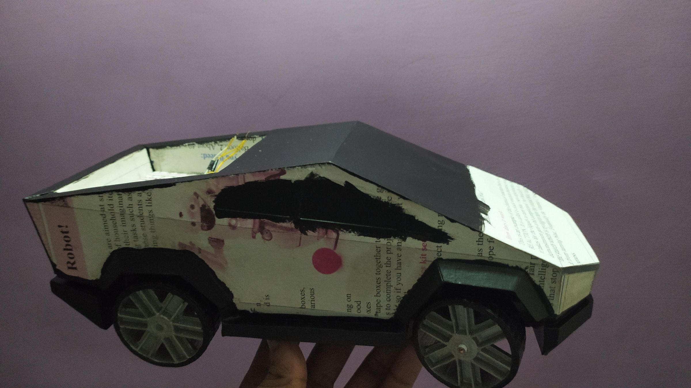 Tesla Cybertruck DIY Made of Cardboard : 6 Steps (with Pictures ...