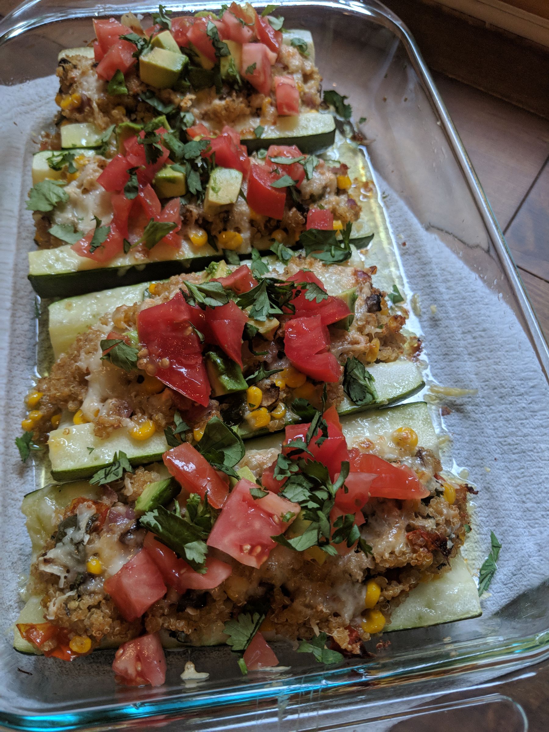 Garden Veggie Stuffed Zucchini Boats : 6 Steps (with Pictures ...