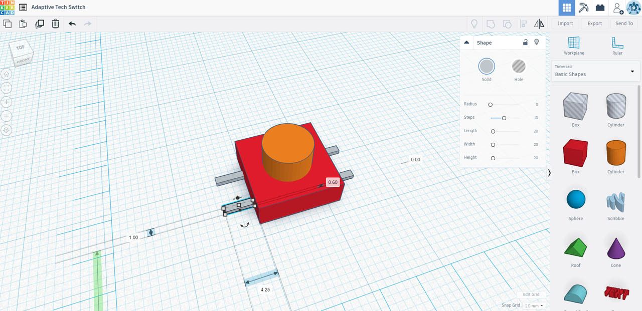Create Adaptive Switches With TinkerCAD and 3D Printing : 8 Steps (with ...