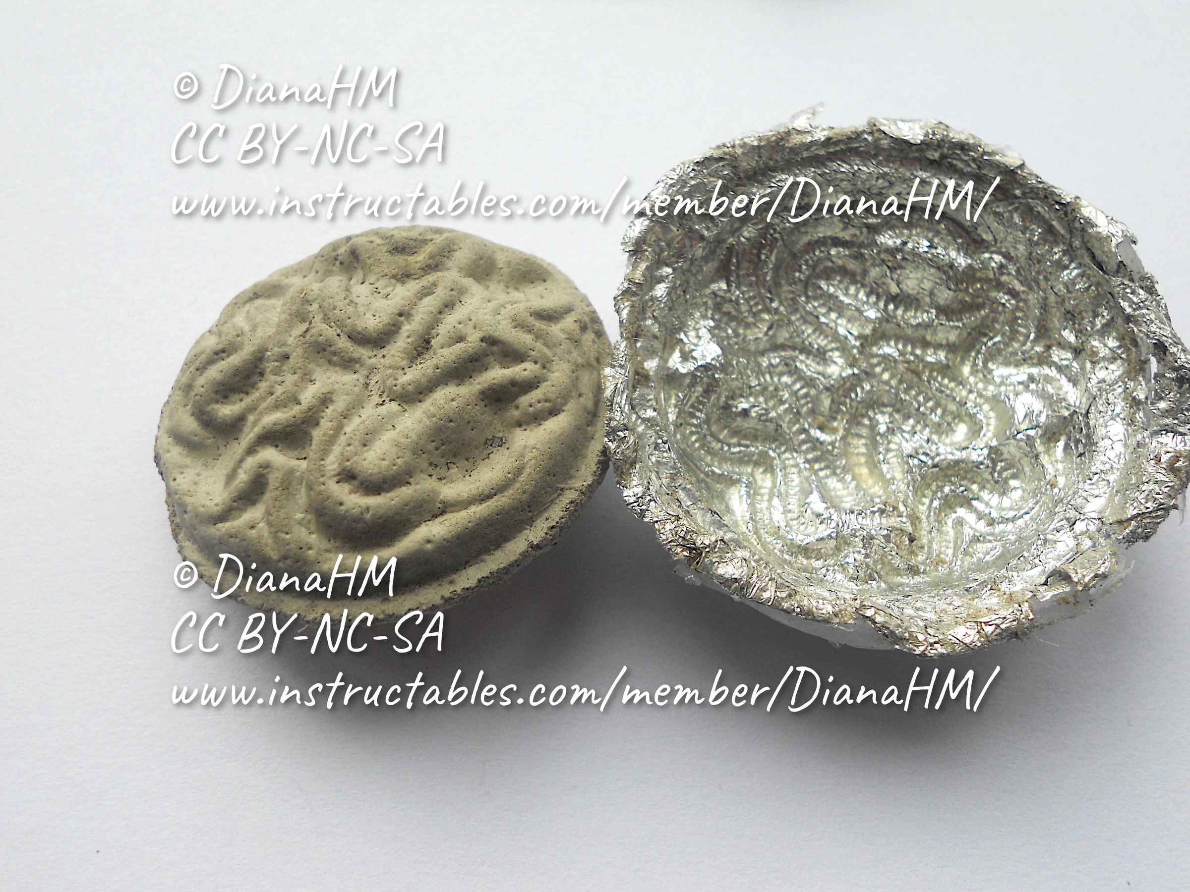 Concrete Buttons Using Foil and Glue : 12 Steps (with Pictures ...
