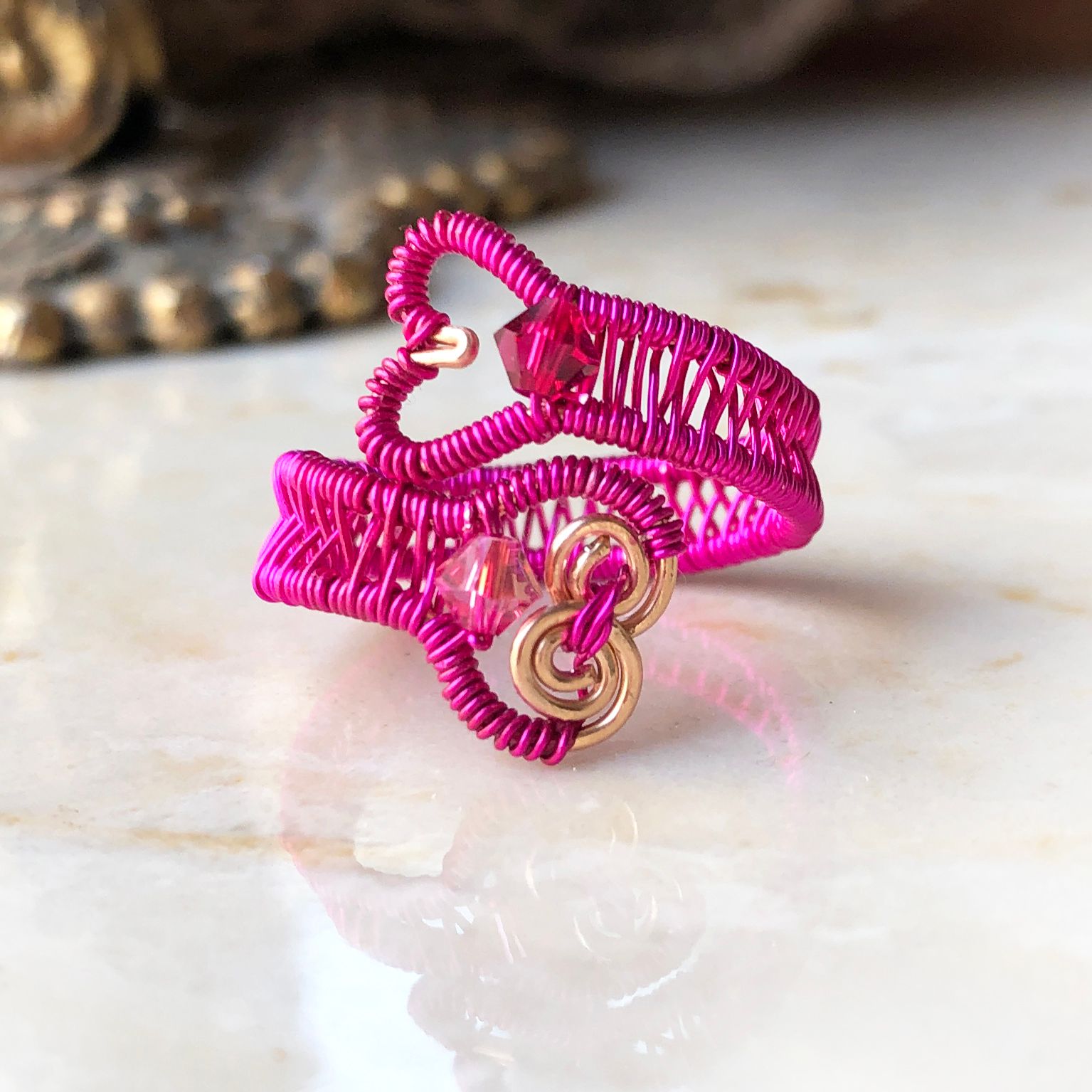 Wire Weaving Basics - Heart Ring : 32 Steps (with Pictures) - Instructables