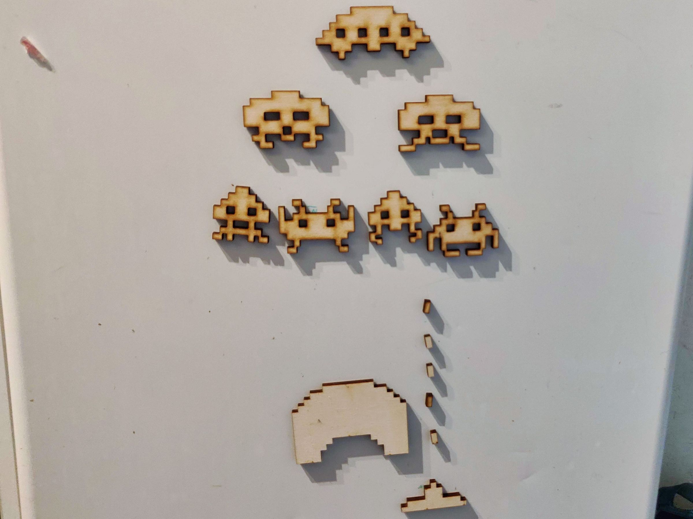 Laser-Cut Space Invader Magnets : 5 Steps - Instructables