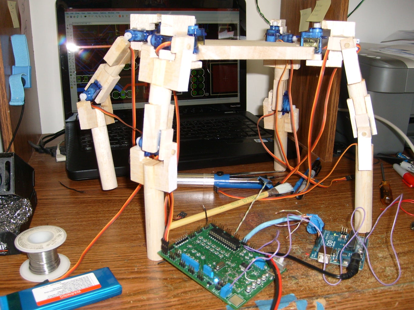 Arduino Based Four Legged Robot 6 Steps With Pictures Instructables