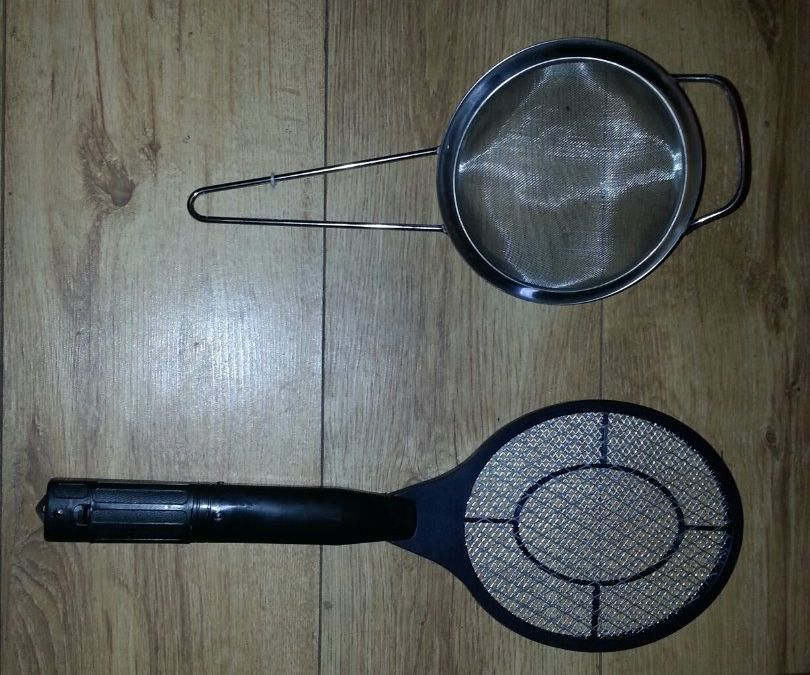 Flocking Gun for Car Interiors From Fly Swat and Sieve : 4 Steps ...