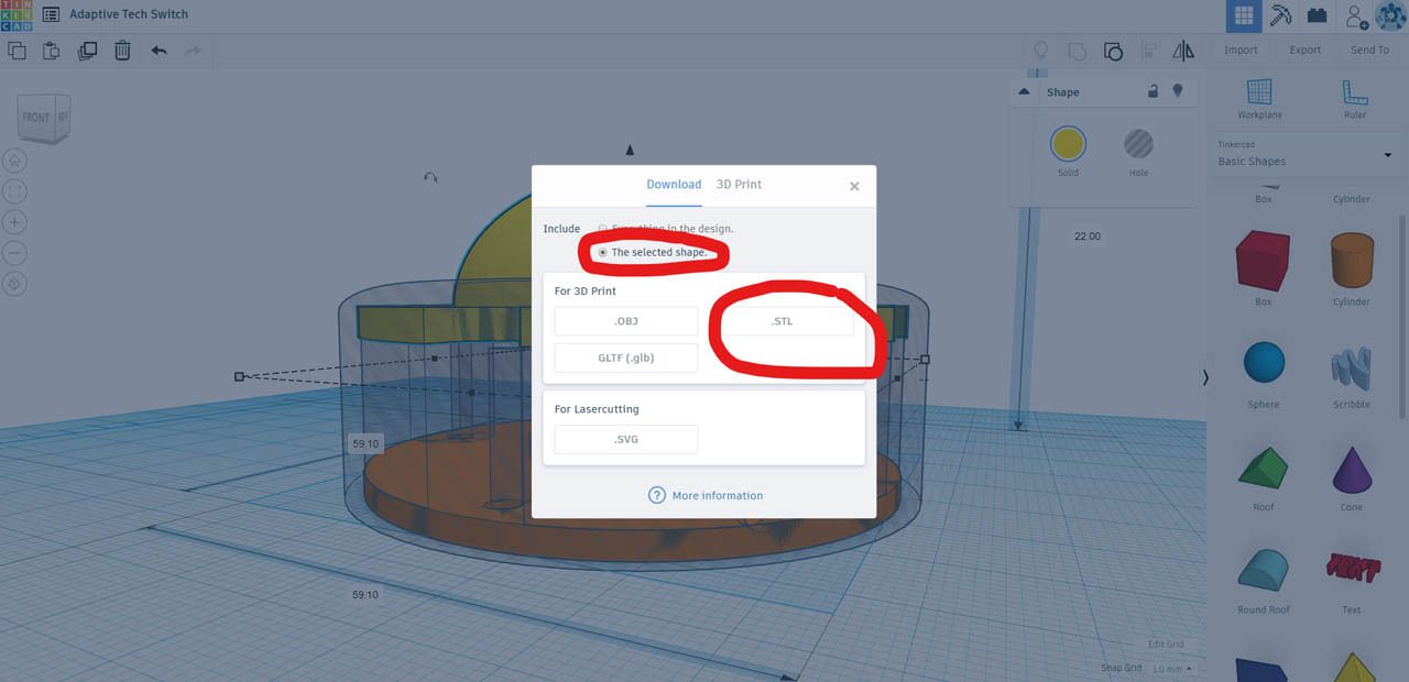 Create Adaptive Switches With TinkerCAD and 3D Printing : 8 Steps (with ...