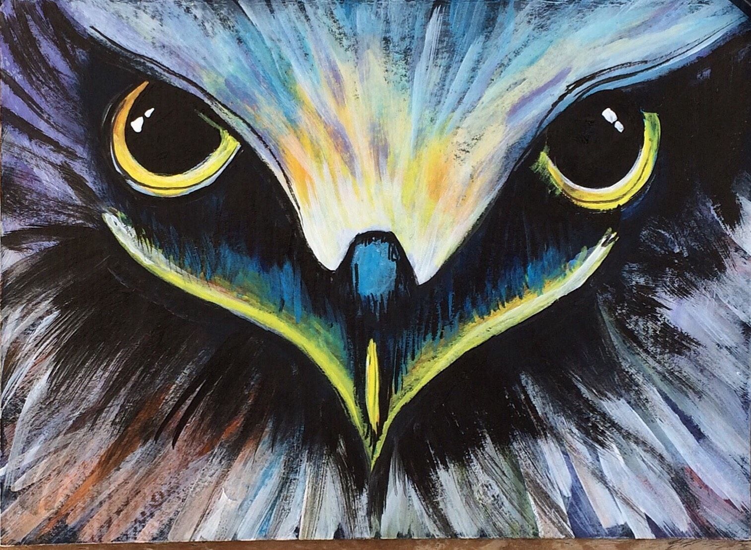 Diy Acrylic Painting of Eagle Eye : 6 Steps - Instructables