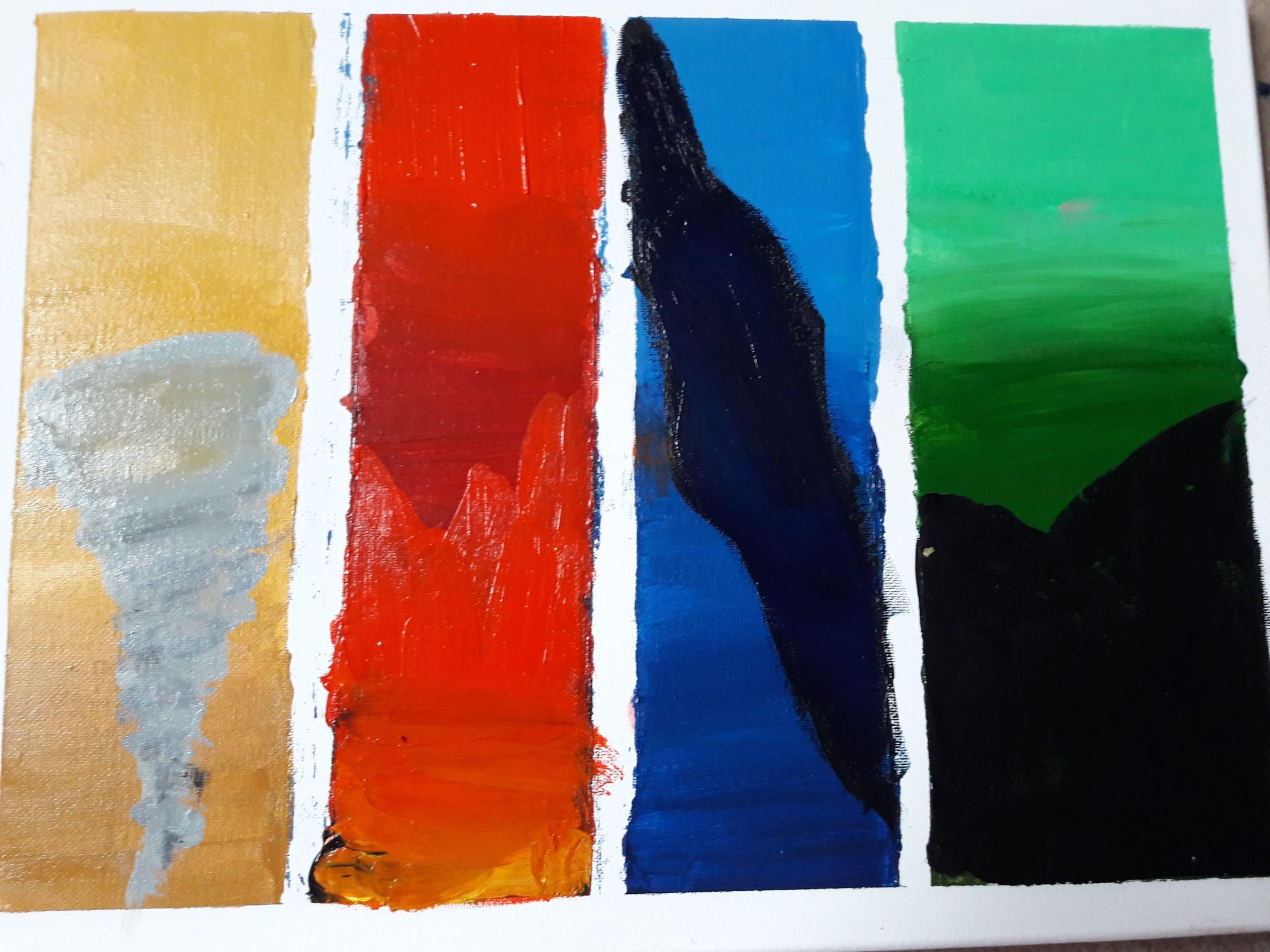 Four Elements Acrylic Painting : 5 Steps - Instructables