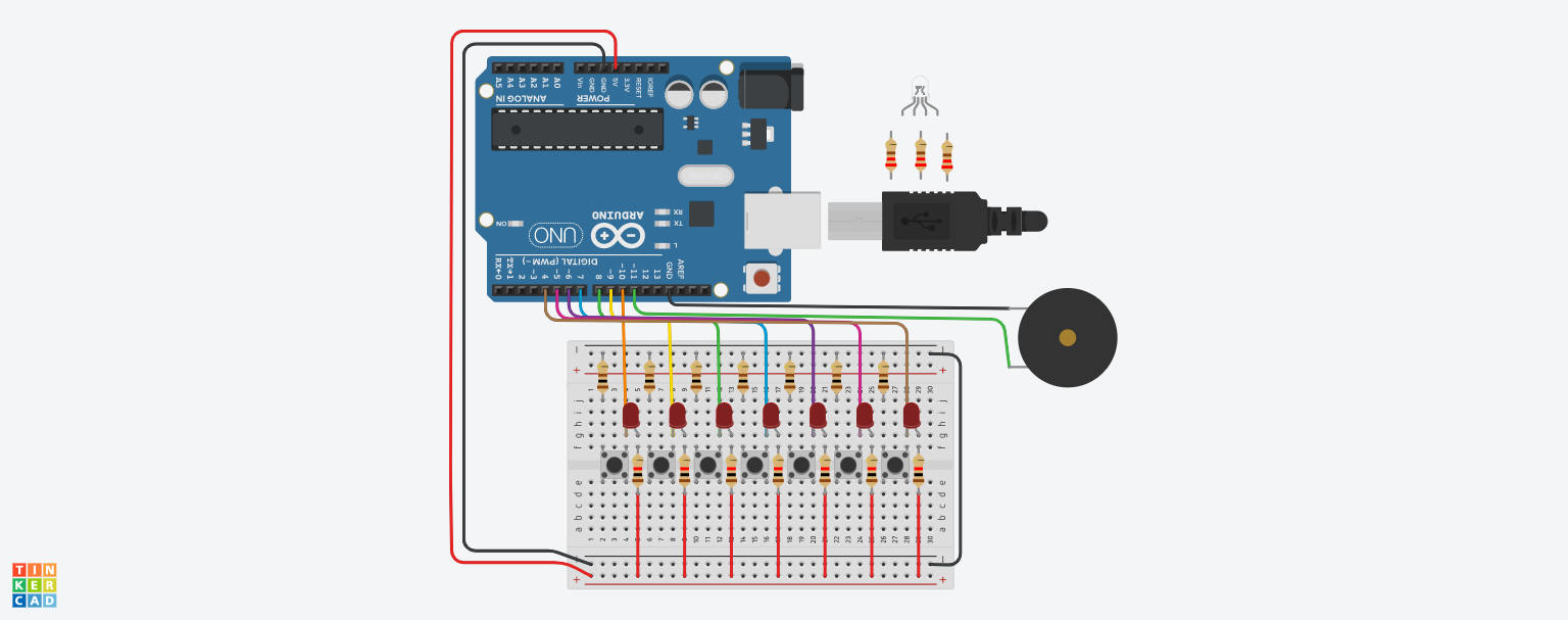 How to Create a Mini Piano Using Tinkercad (Step by Step) : 9 Steps ...