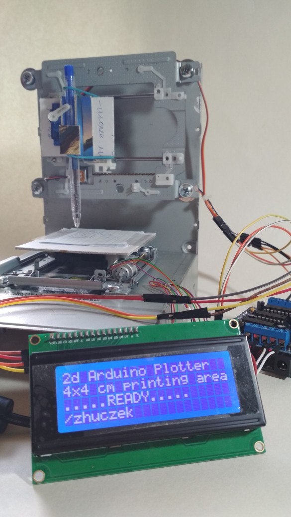 2d Arduino Plotter Arduino Uno L293d Cd Roms Servo Cd 55 Off