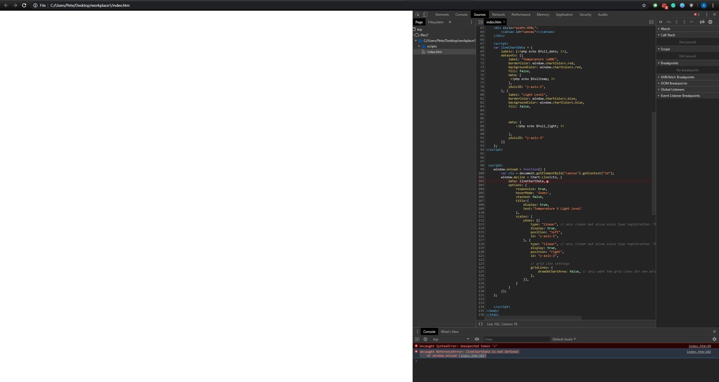 Log Data and Plot a Graph Online Using NodeMCU, MySQL, PHP and Chartjs ...