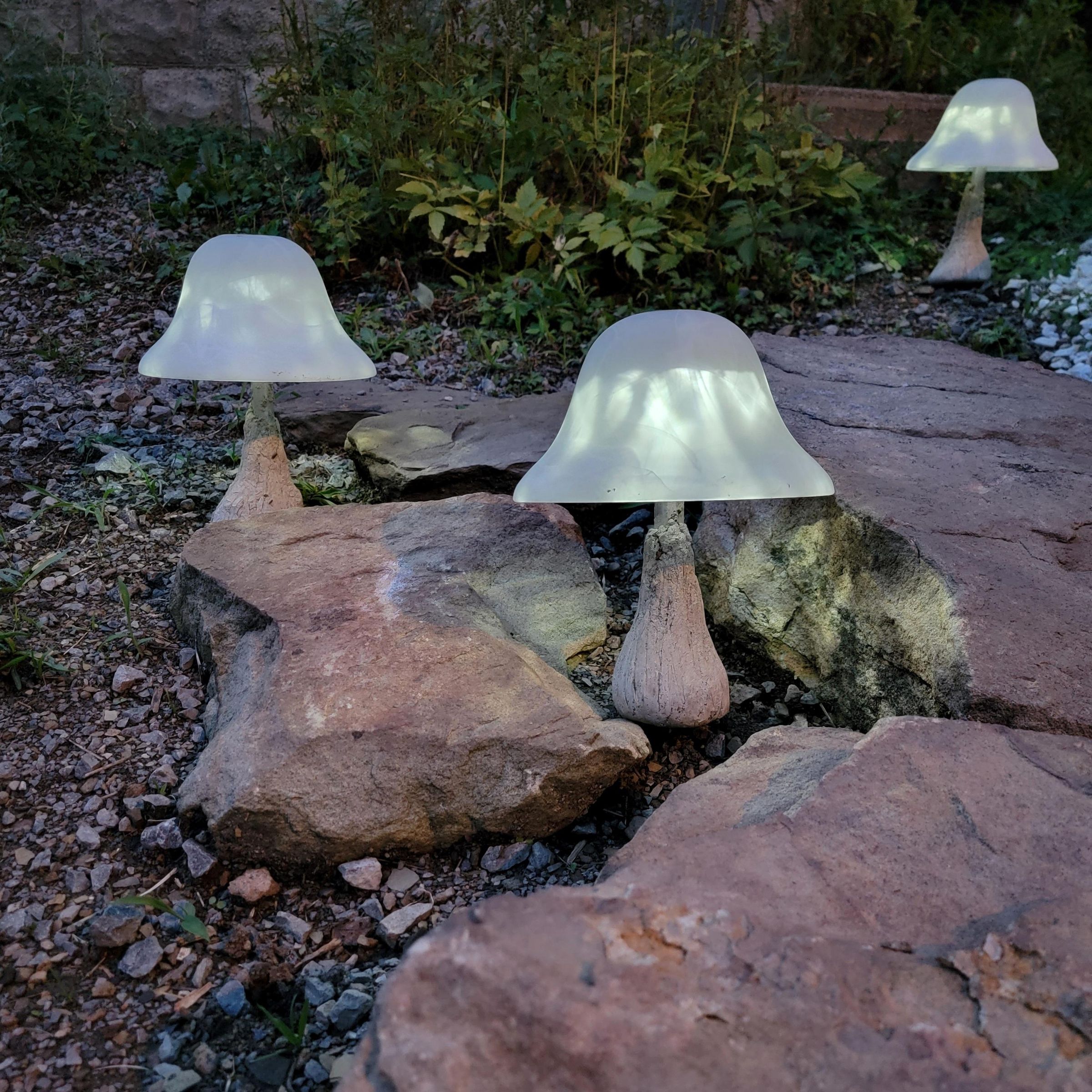 Upcycled Solar Garden Mushroom Lights : 7 Steps (with Pictures ...