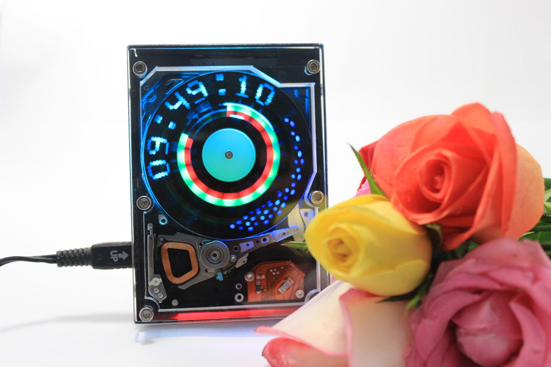 Recycled Hard Drive Clock - FuneLab : 26 Steps (with Pictures ...