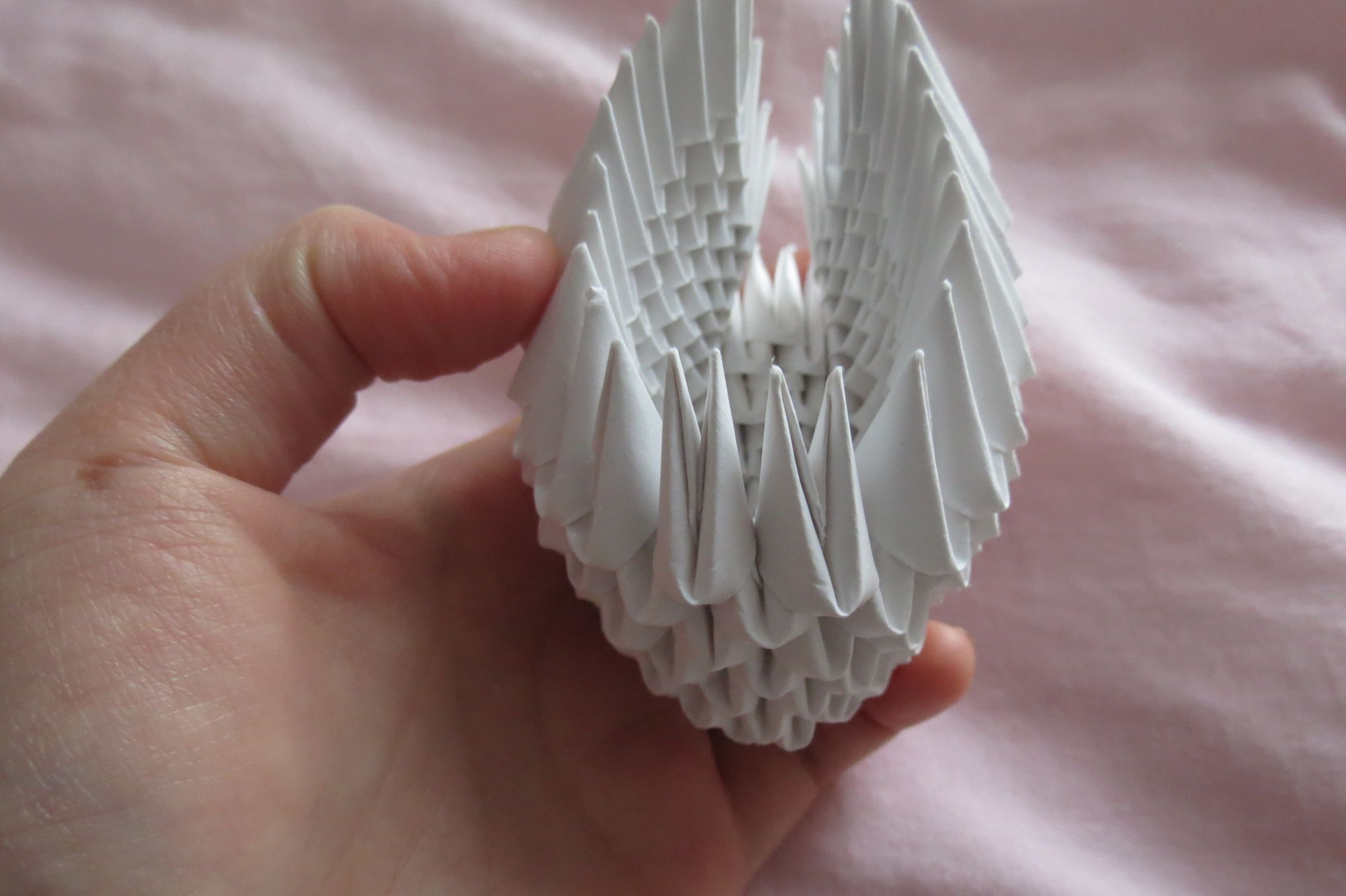 Modular Origami | Mini Winged Swan | 181 Pieces : 8 Steps (with ...