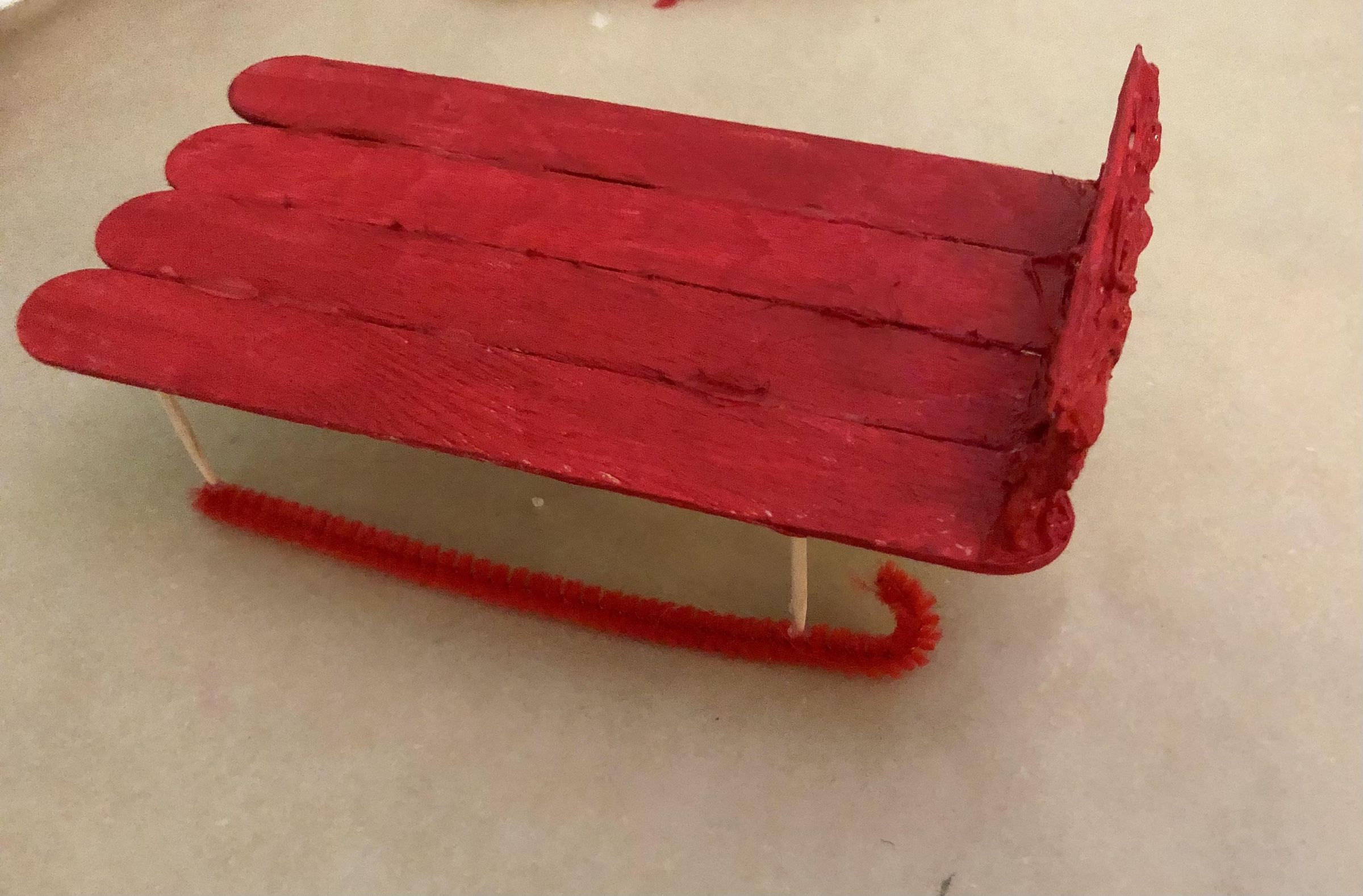 Popsicle Stick Sled Decoration : 6 Steps - Instructables