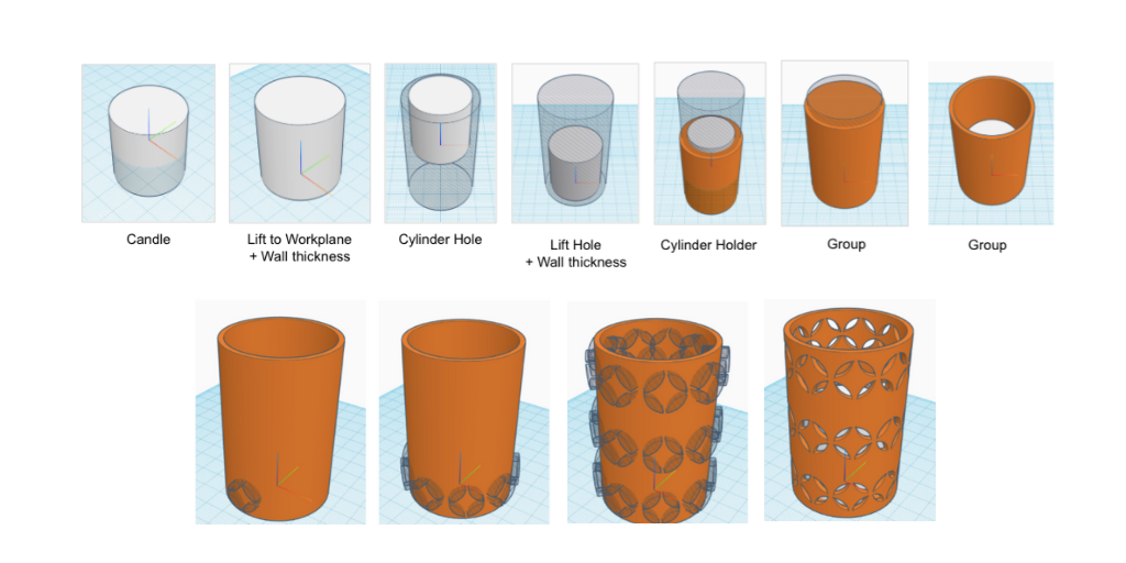 Code-generated Patterns in Tinkercad - Tinkercad