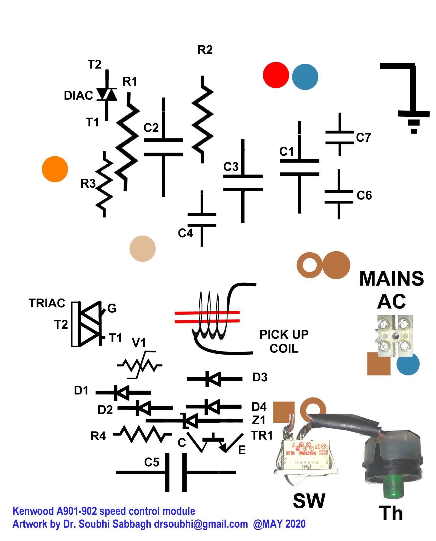 Kenwood Chef A902 A904 AC Motor Speed Control Module : 12 Steps ...