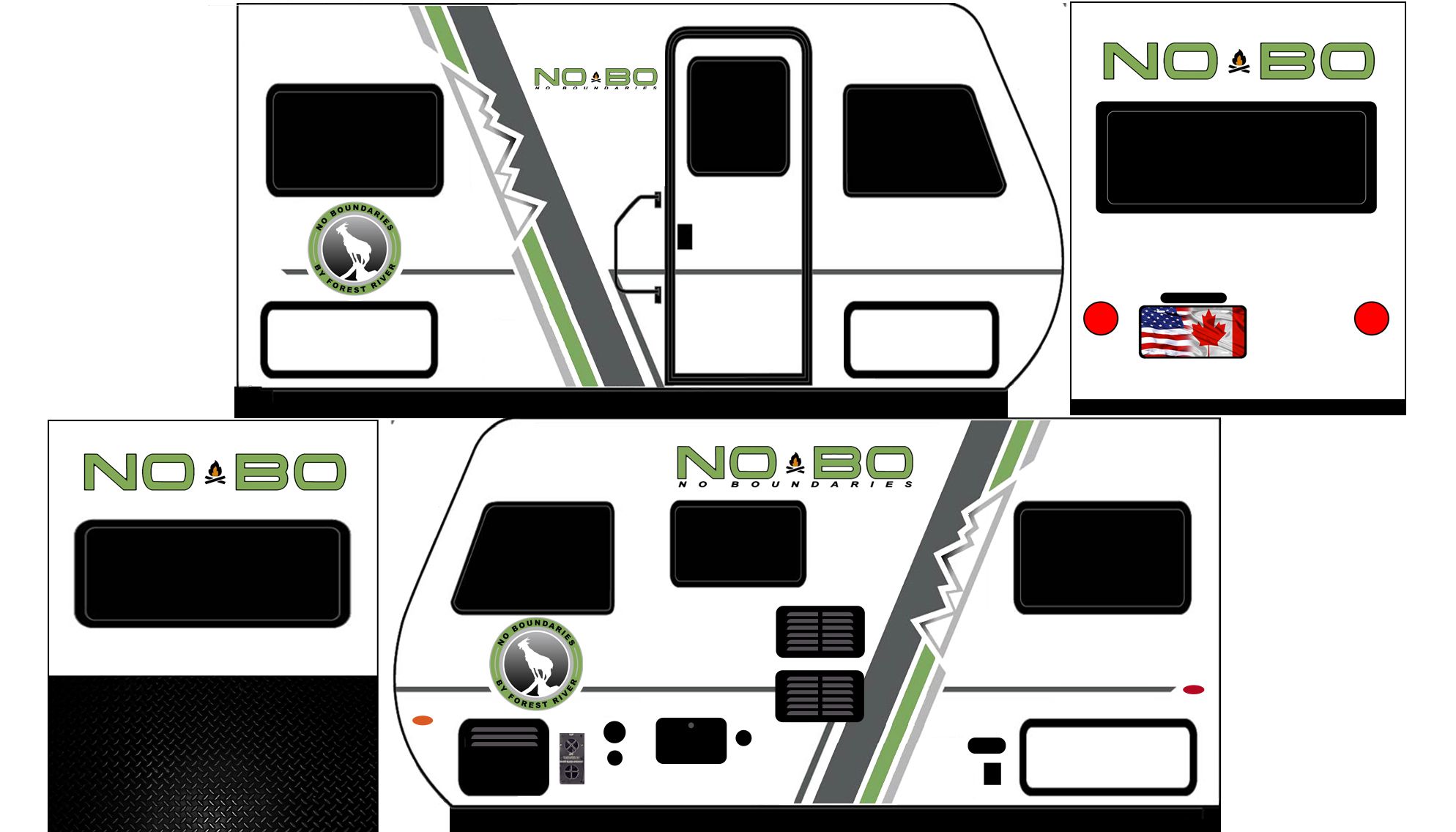 1:18 Scale Travel Trailer (NOBO by Forest River) for RCAWD Gelande II ...
