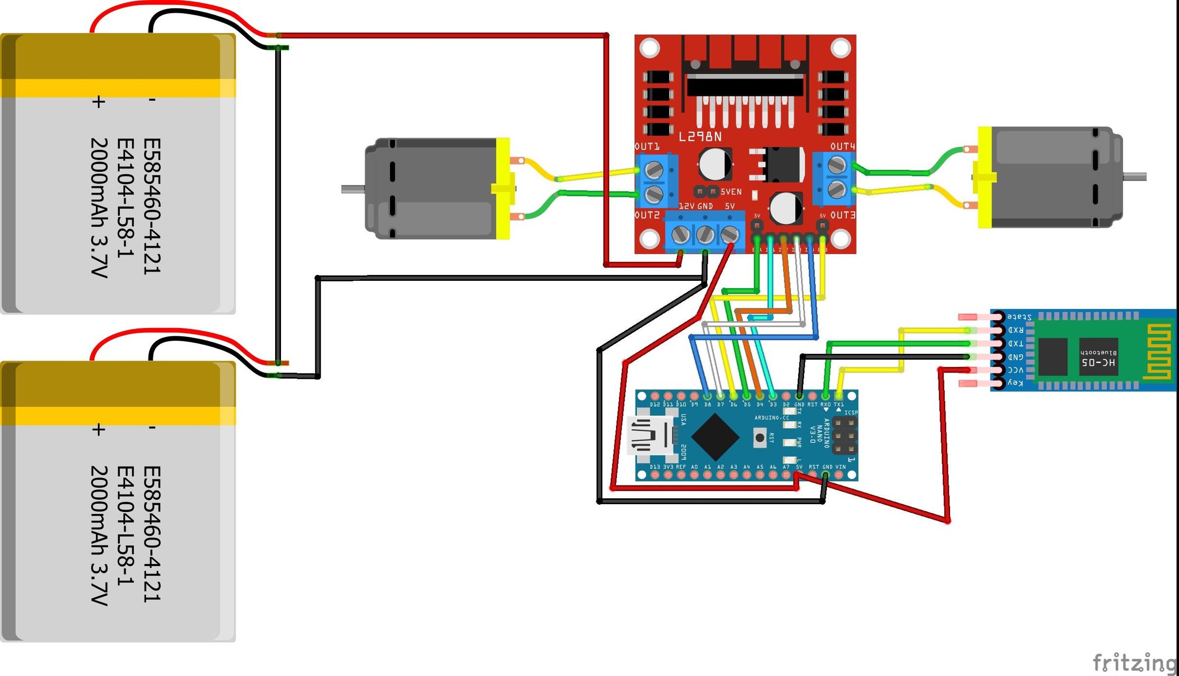 DIY Smartphone Controlled Bluetooth Car Using Arduino : 6 Steps ...