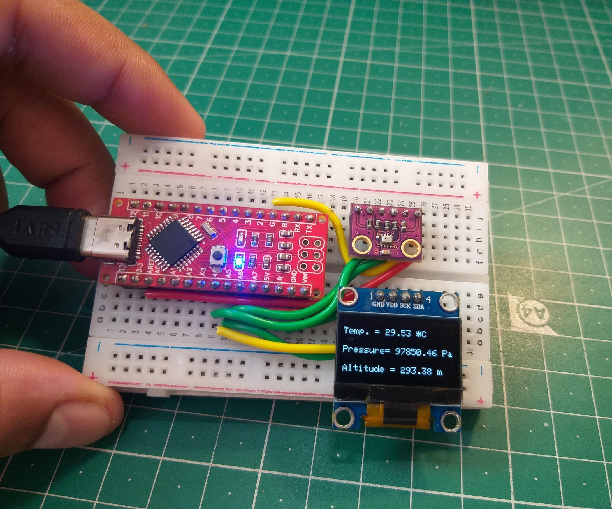 Temperature /Pressure Meter Using Arduino : 8 Steps - Instructables
