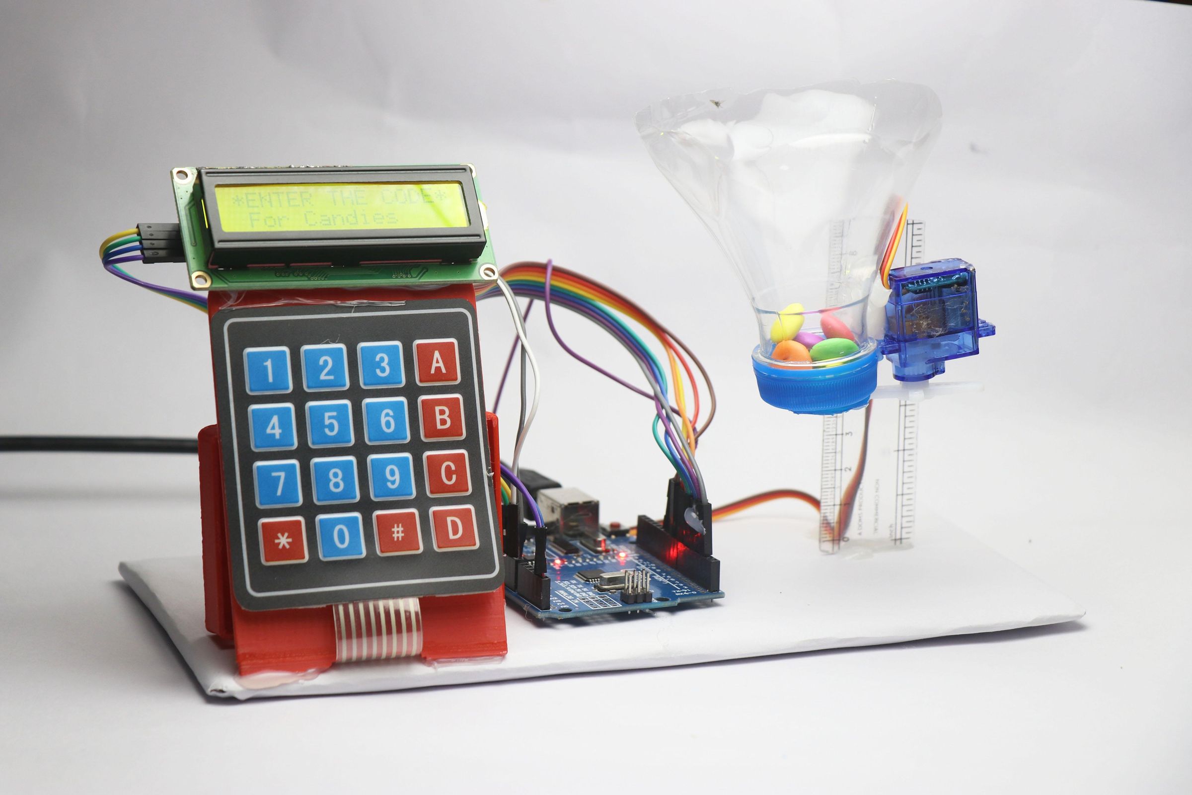 Candy Dispenser With Password Lock Powered by Arduino : 5 Steps (with ...