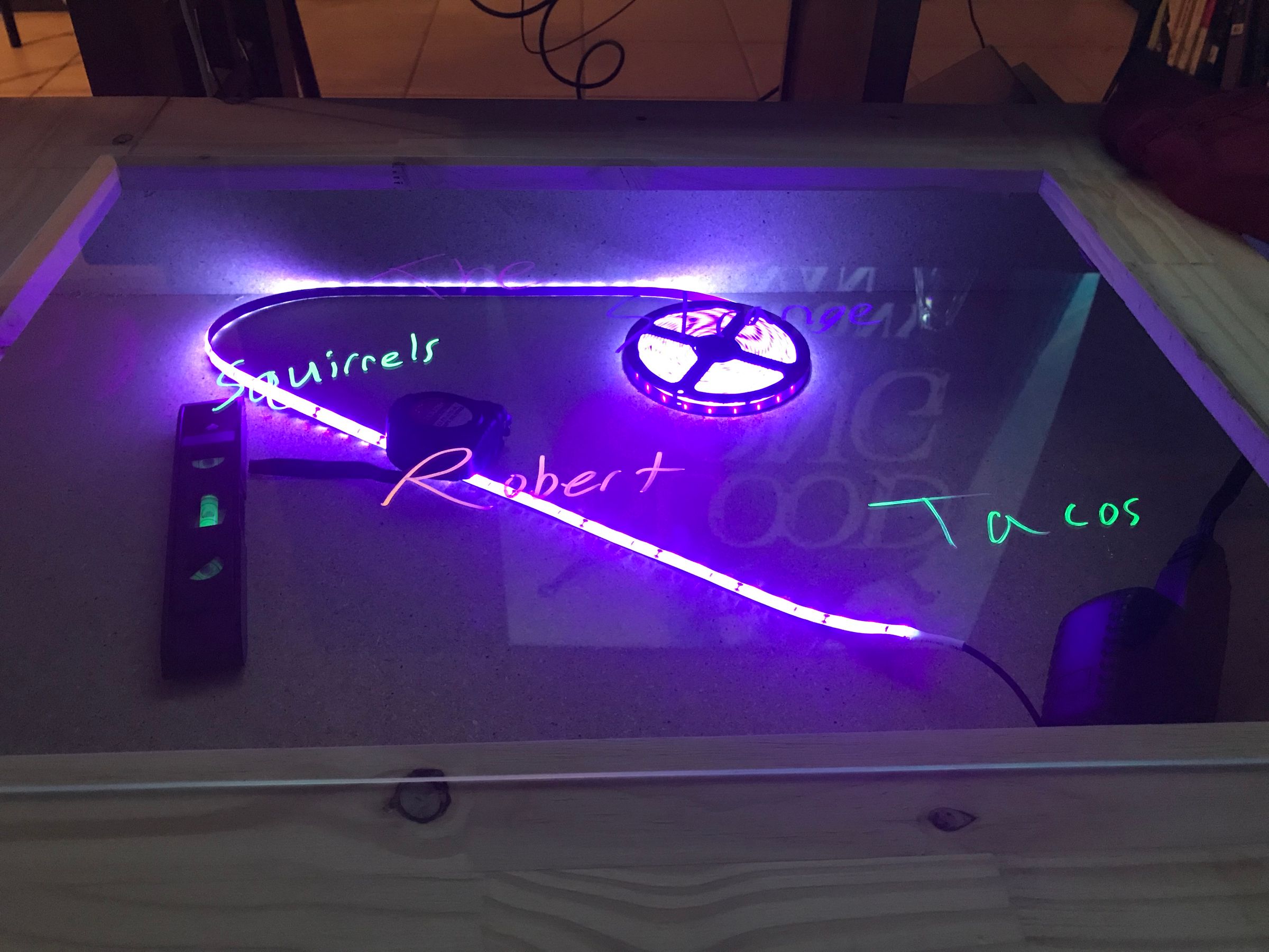 Lightboard Coffee Table and Art Display : 12 Steps (with Pictures ...