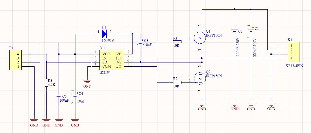 DC Motor Driver Using Power Mosfets [PWM Controlled, 30A Half Bridge ...