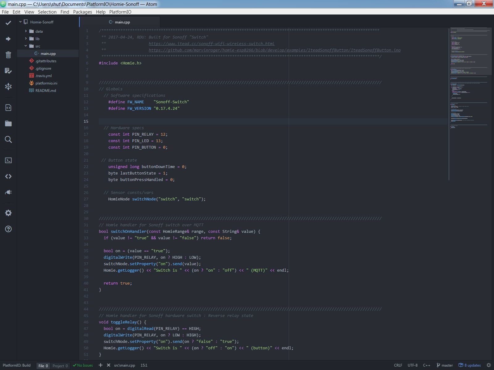 Use Homie Firmware to Drive Sonoff Switch Module (ESP8266 Based) : 5 ...