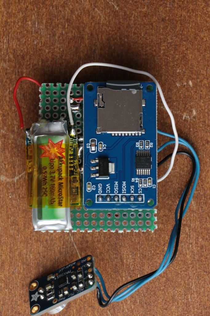 Make Your Own Spy Bug Arduino Voice Recorder 5 Steps With Pictures