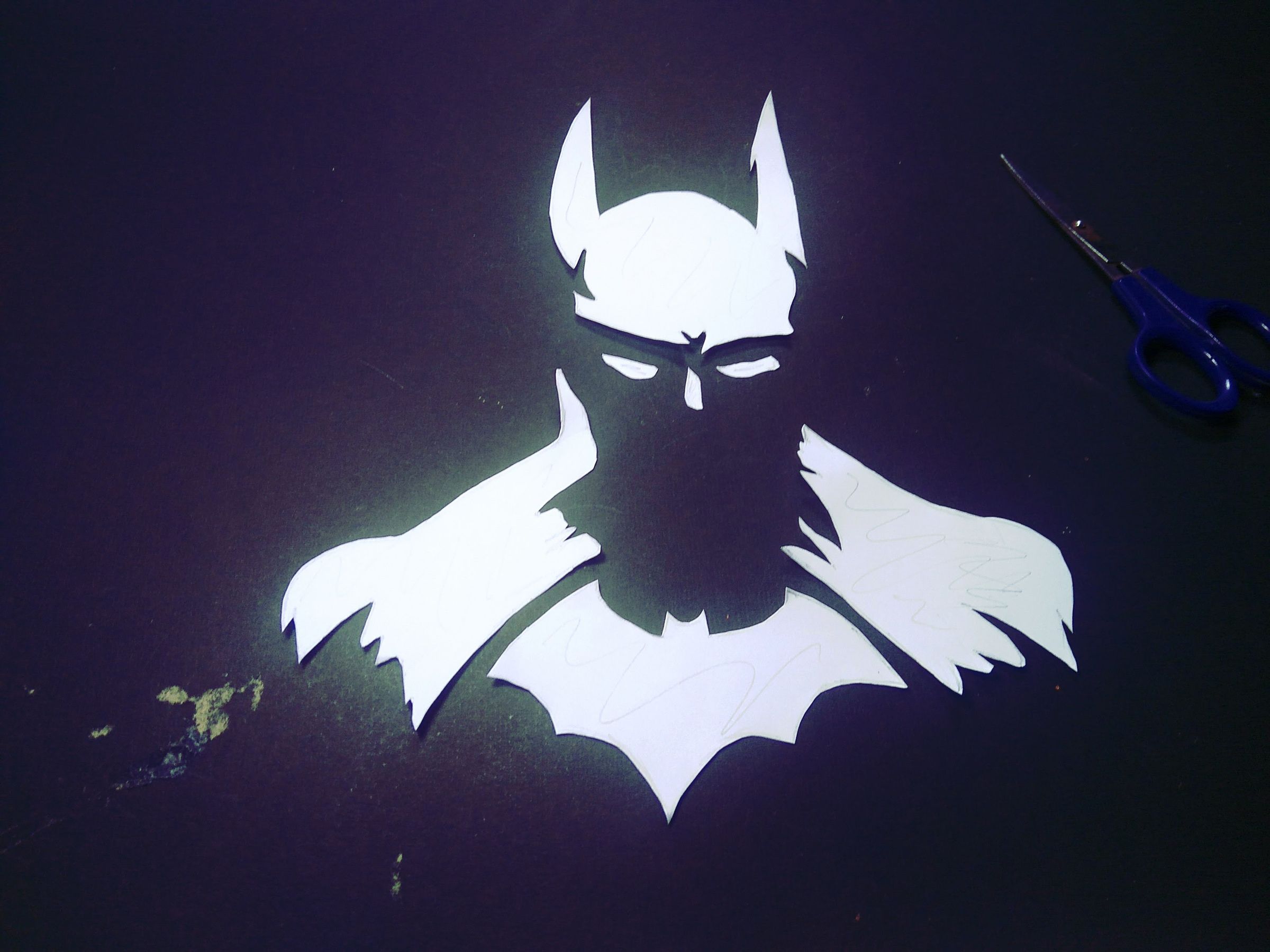 Batman Side View Silhouette